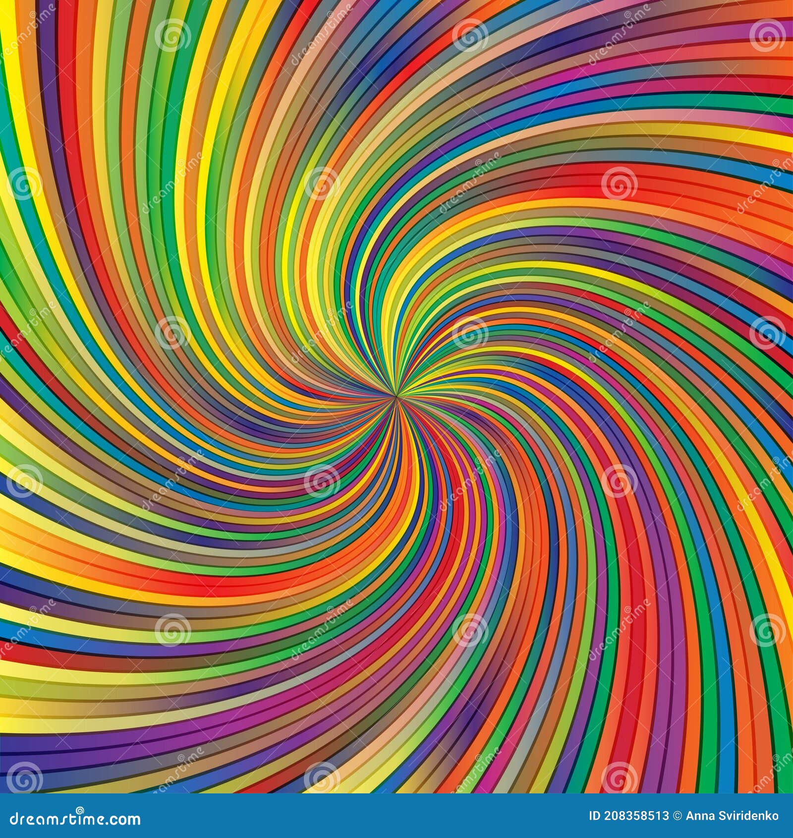 Swirling Radial Background Helix Rotation Rays Stock Illustration ...
