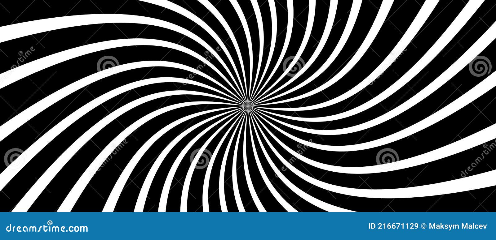 Swirling Radial Pattern. Vortex and Spiral Rays Background. Vector ...