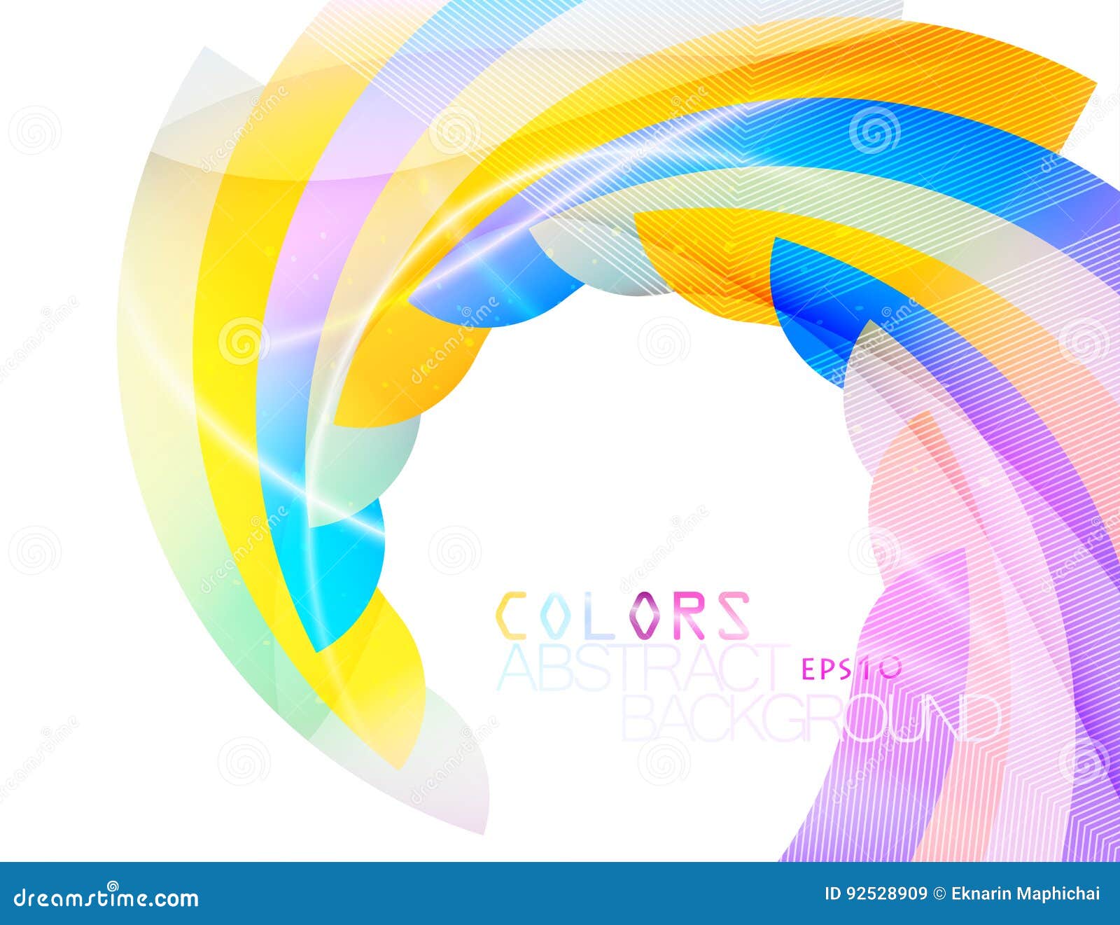 Swirling Shape Colored Vector Stock Vector - Illustration of futuristic ...