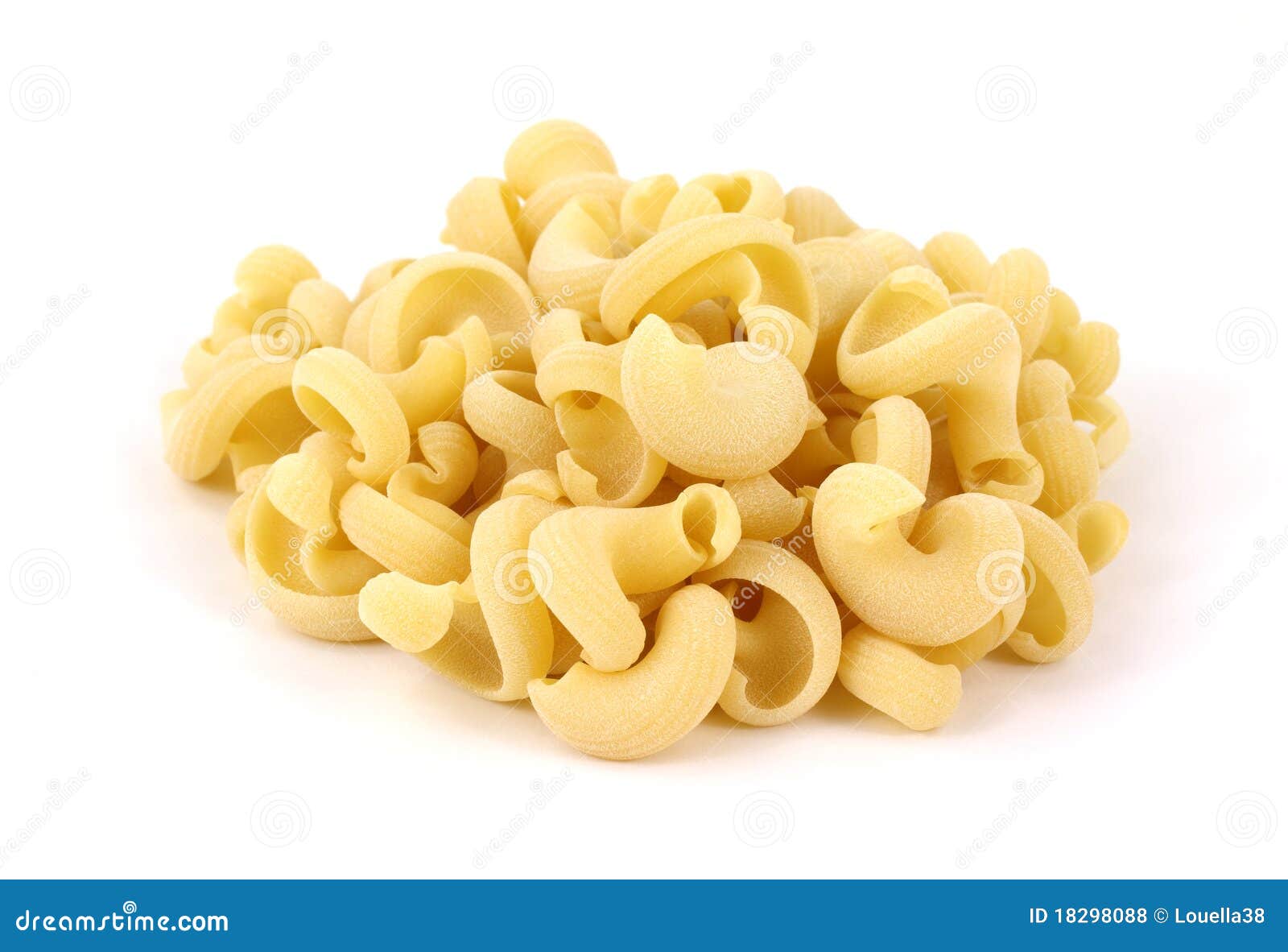 Swirling Shaped Pasta Front View Stock Photo - Image of healthy, view ...