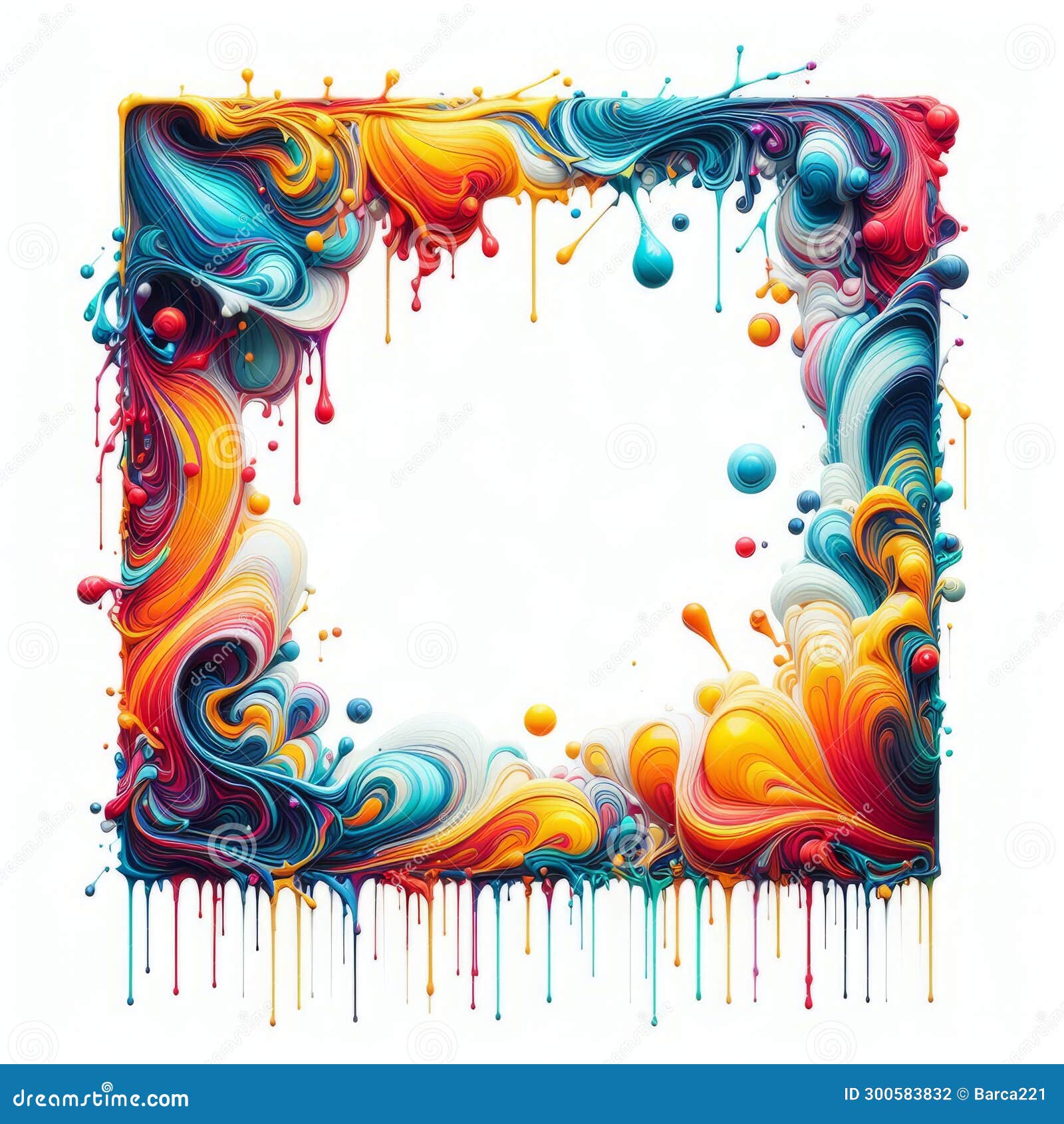 Swirling Spectrum Frame stock photo. Image of space - 300583832