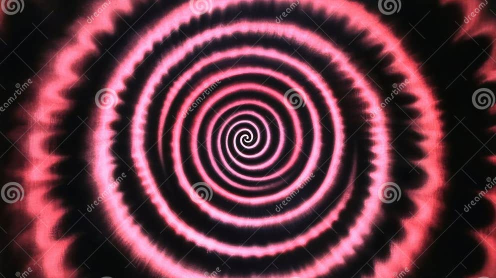 A Swirling Spiral Pattern in Pink and Black, Creating a Hypnotic Visual ...