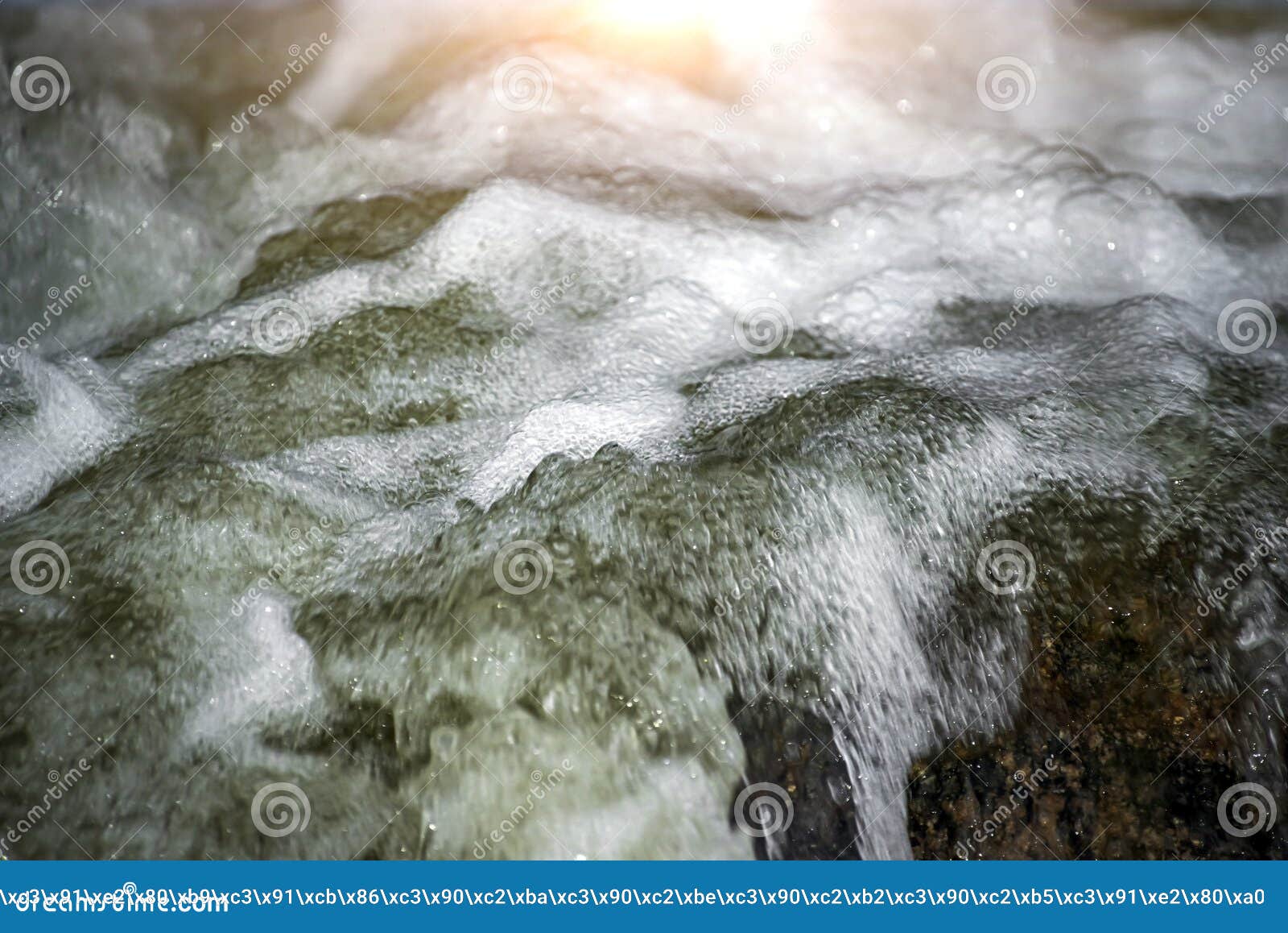 Bubbling Streams of Spring Meltwater Stock Photo - Image of current ...