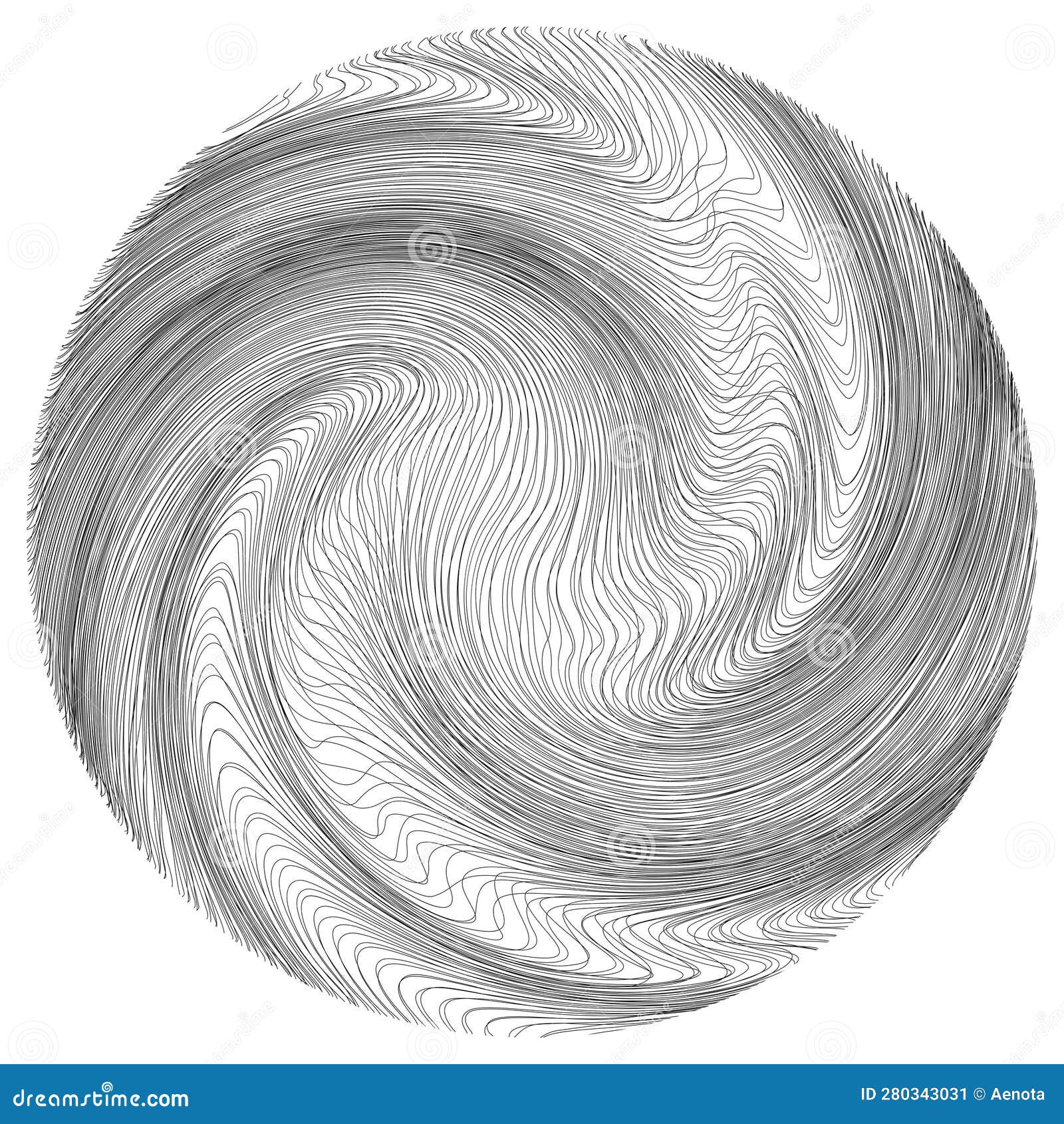 Swirling vector ball stock vector. Illustration of revolution - 280343031