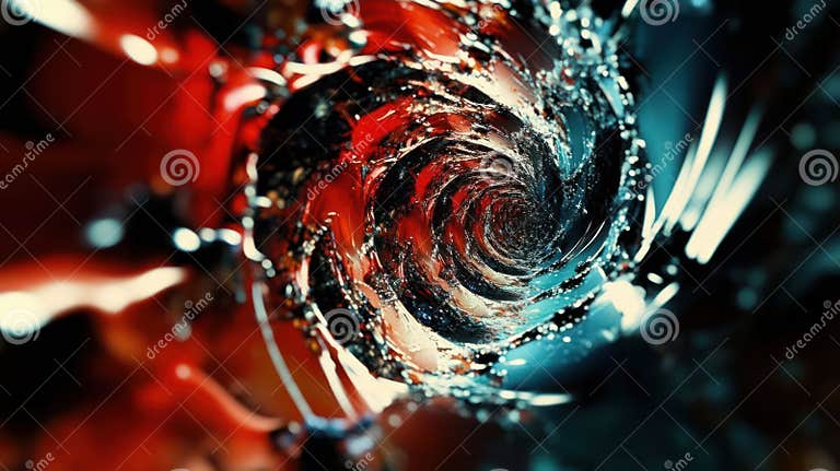 A Swirling Vortex of Colors and Textures, Creating a Dynamic and ...