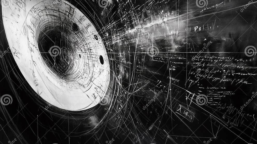 Abstract Depiction of a Cosmic Vortex with Intricate Patterns and ...
