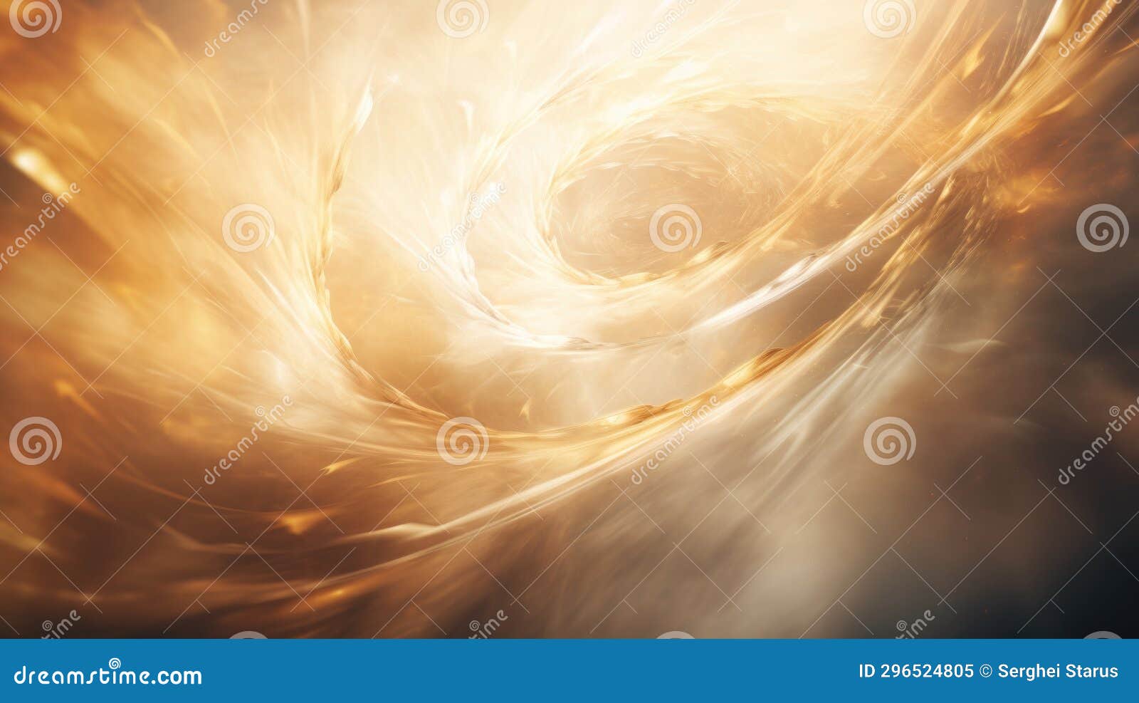 A Swirling Vortex of Light and Fire, AI Stock Illustration ...
