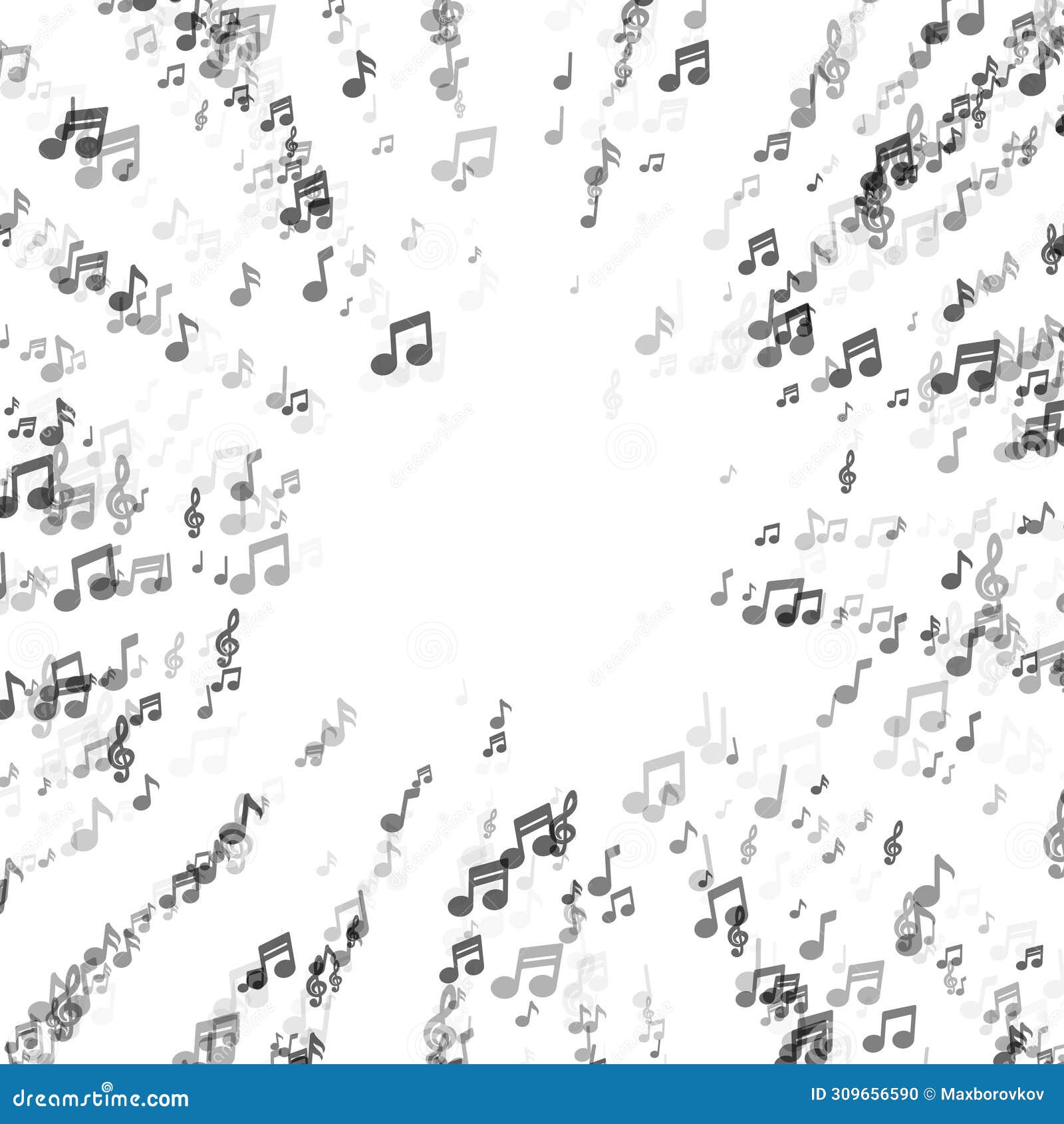 Musical Notes Gradient Vortex Stock Vector - Illustration of experience ...