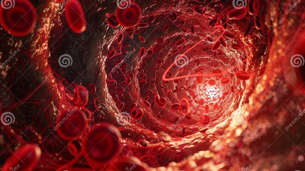 A Swirling Vortex of Red Cells Each Carrying Its Cargo of Oxygen and ...