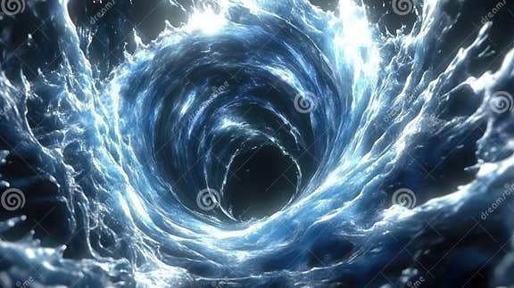 A Swirling Vortex of Water, Creating a Mesmerizing Visual Effect of ...