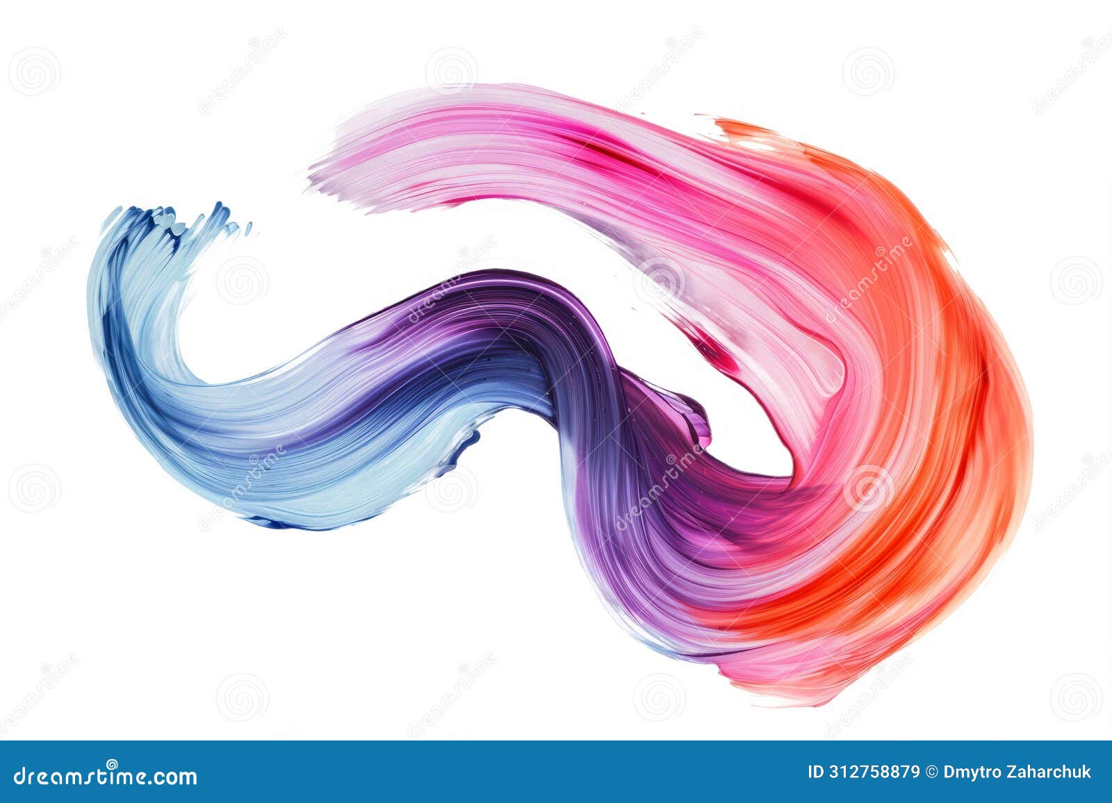 Swirling Watercolor Brush Strokes, Creating a Vortex Like Pattern that ...