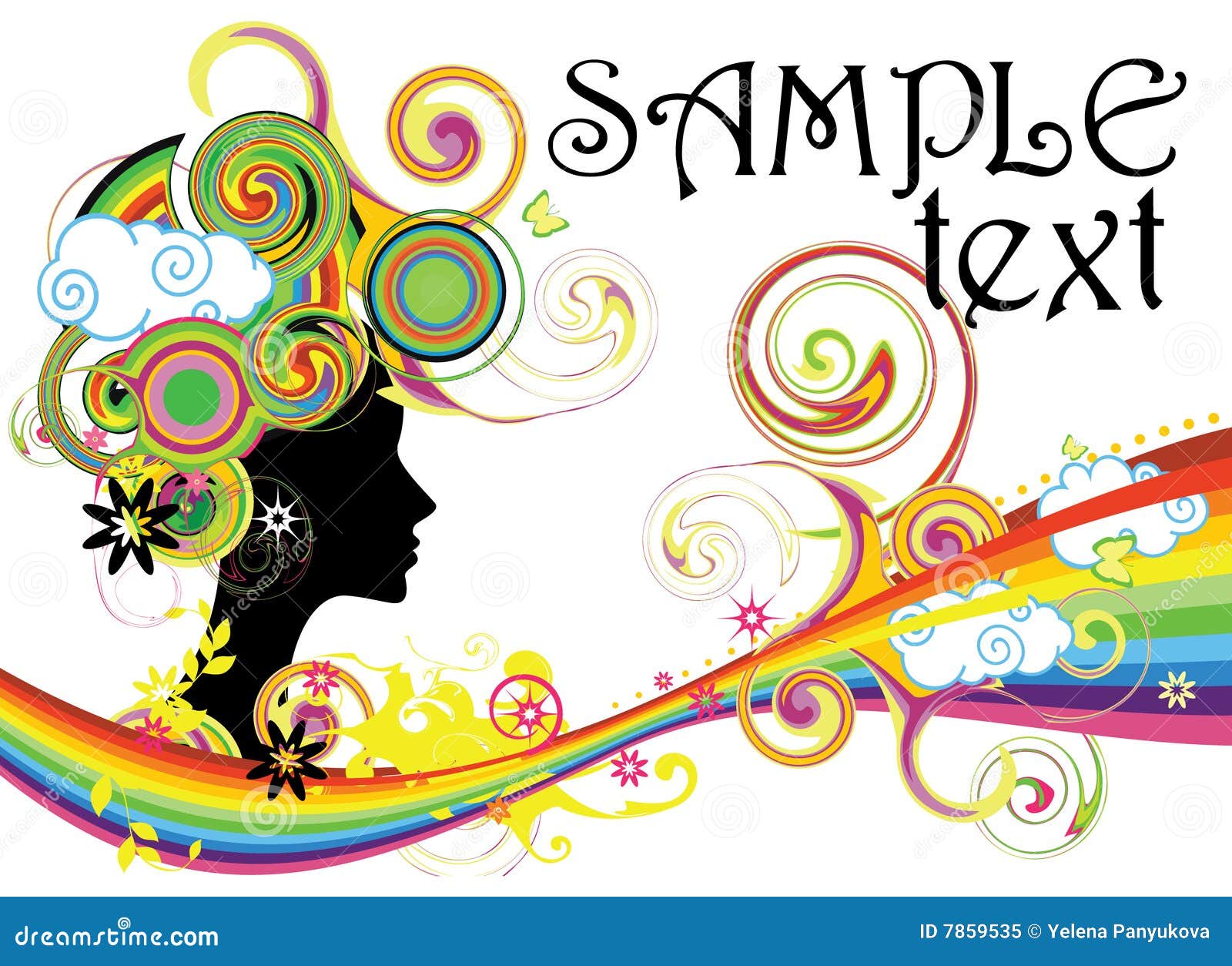 Swirling Wave Pattern Cartoon Vector | CartoonDealer.com #15034225