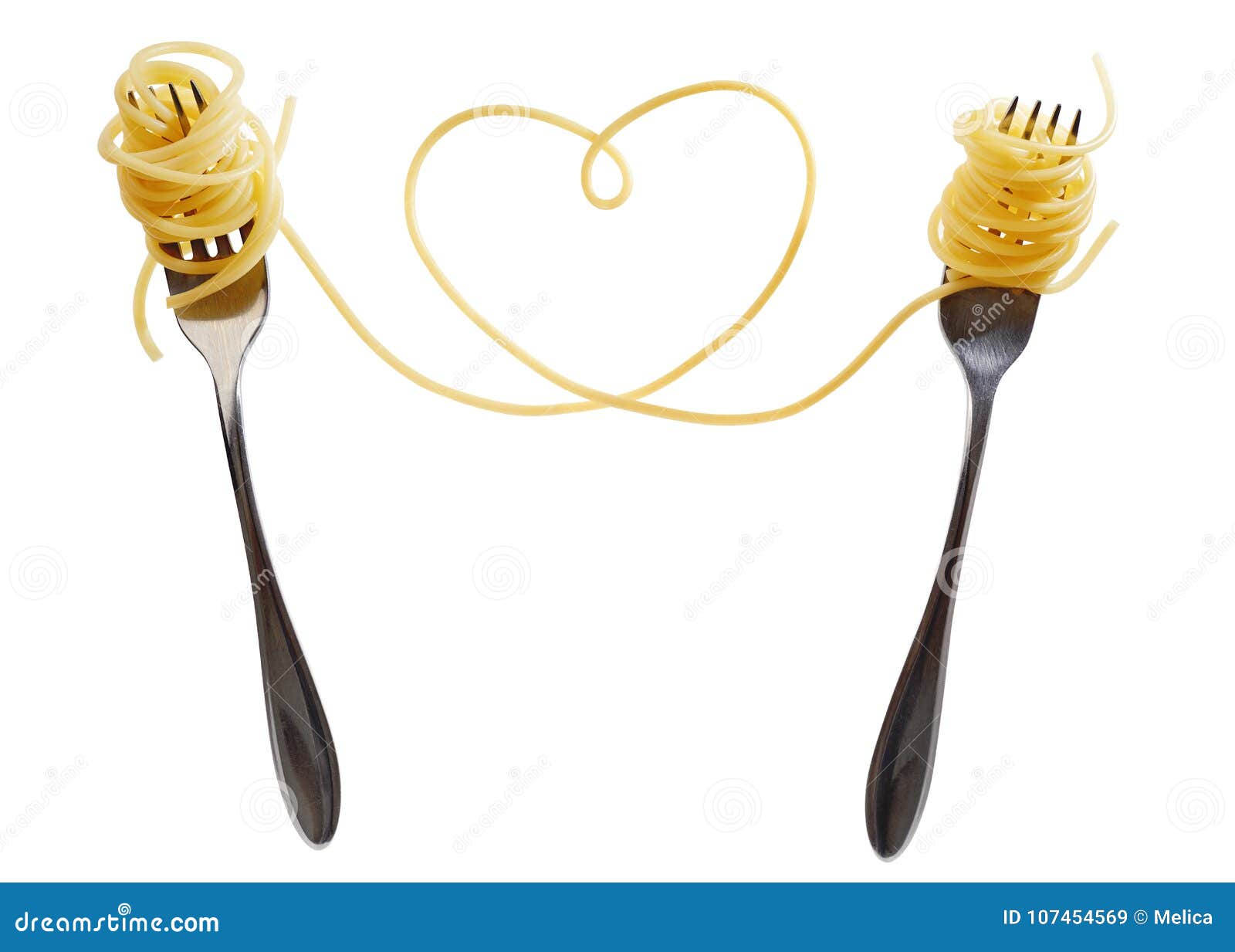 Pasta on Fork stock image. Image of connection, dinner - 107454569