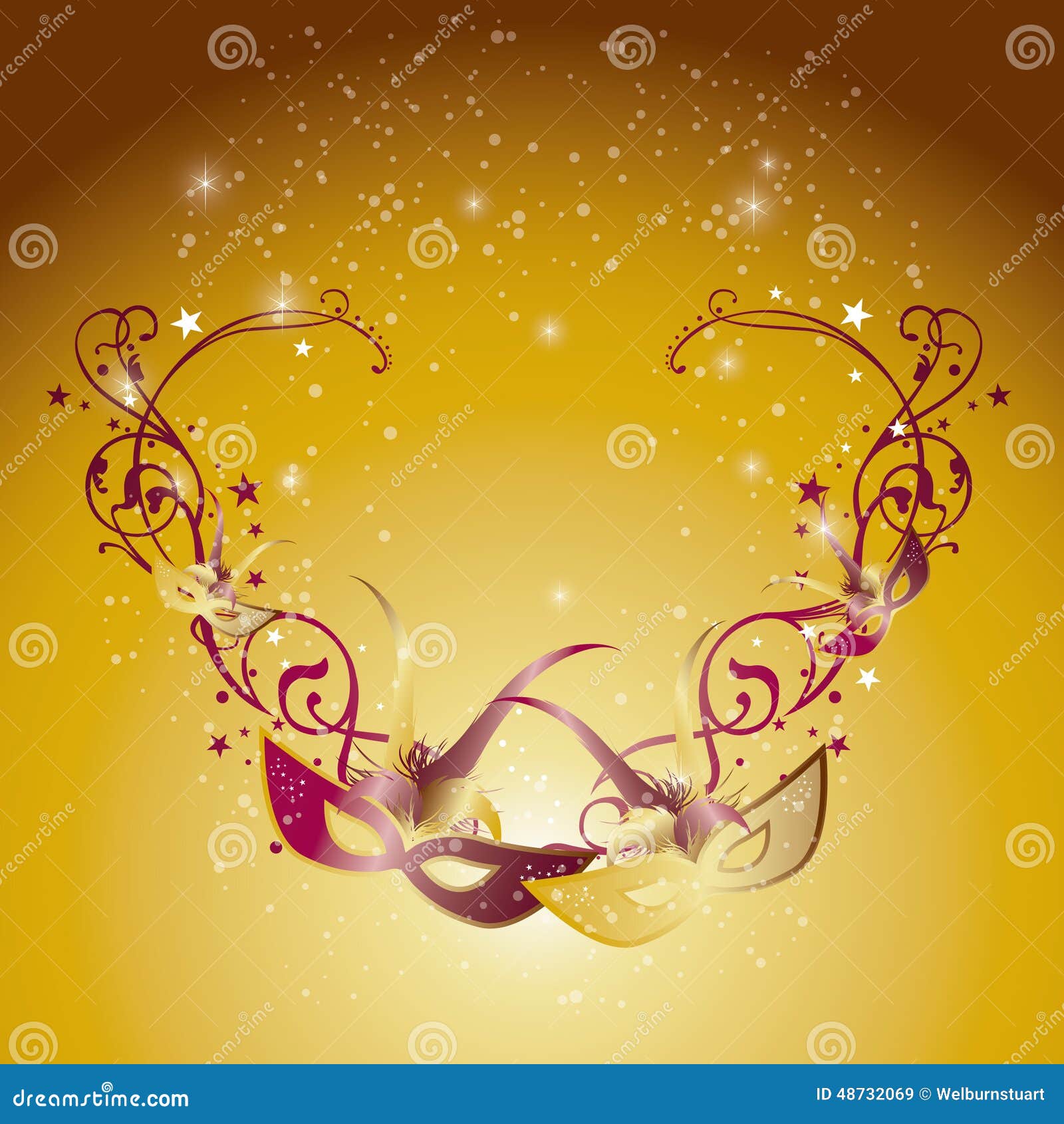 Swirls and masks 2 stock vector. Illustration of graphic - 48732069