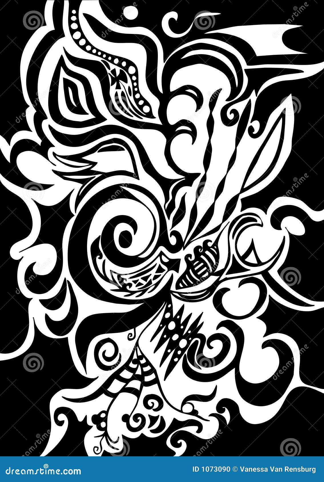Swirls organic design stock illustration. Illustration of cool - 1073090