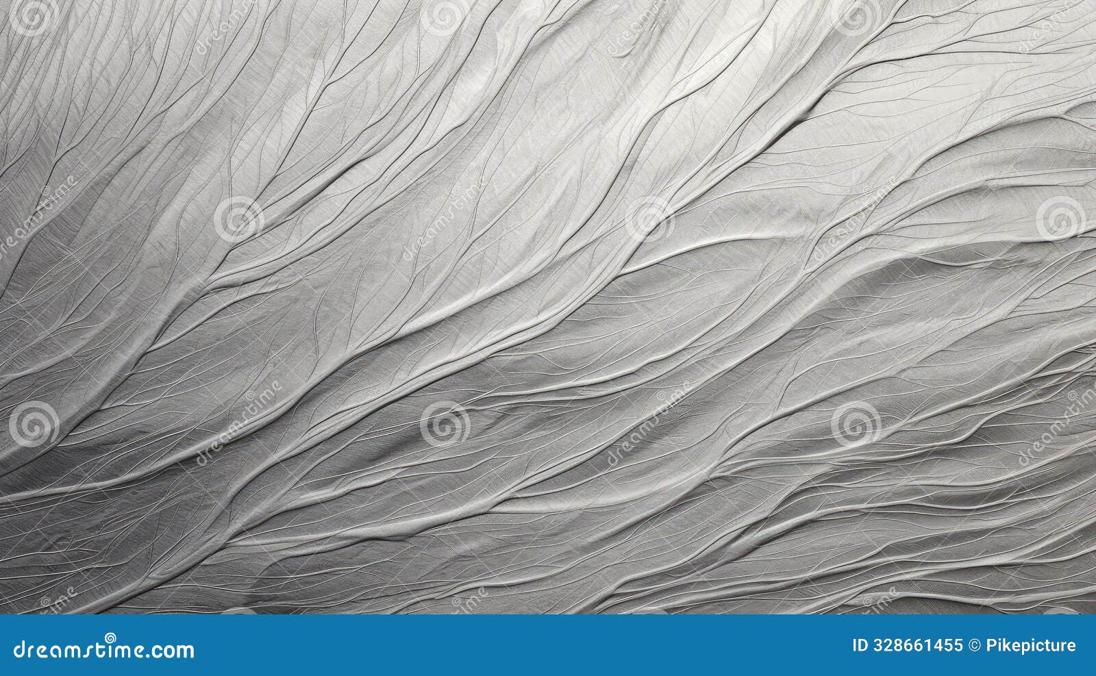 Silver Leaf Foil Background With Shiny Crumpled Uneven Surface For ...