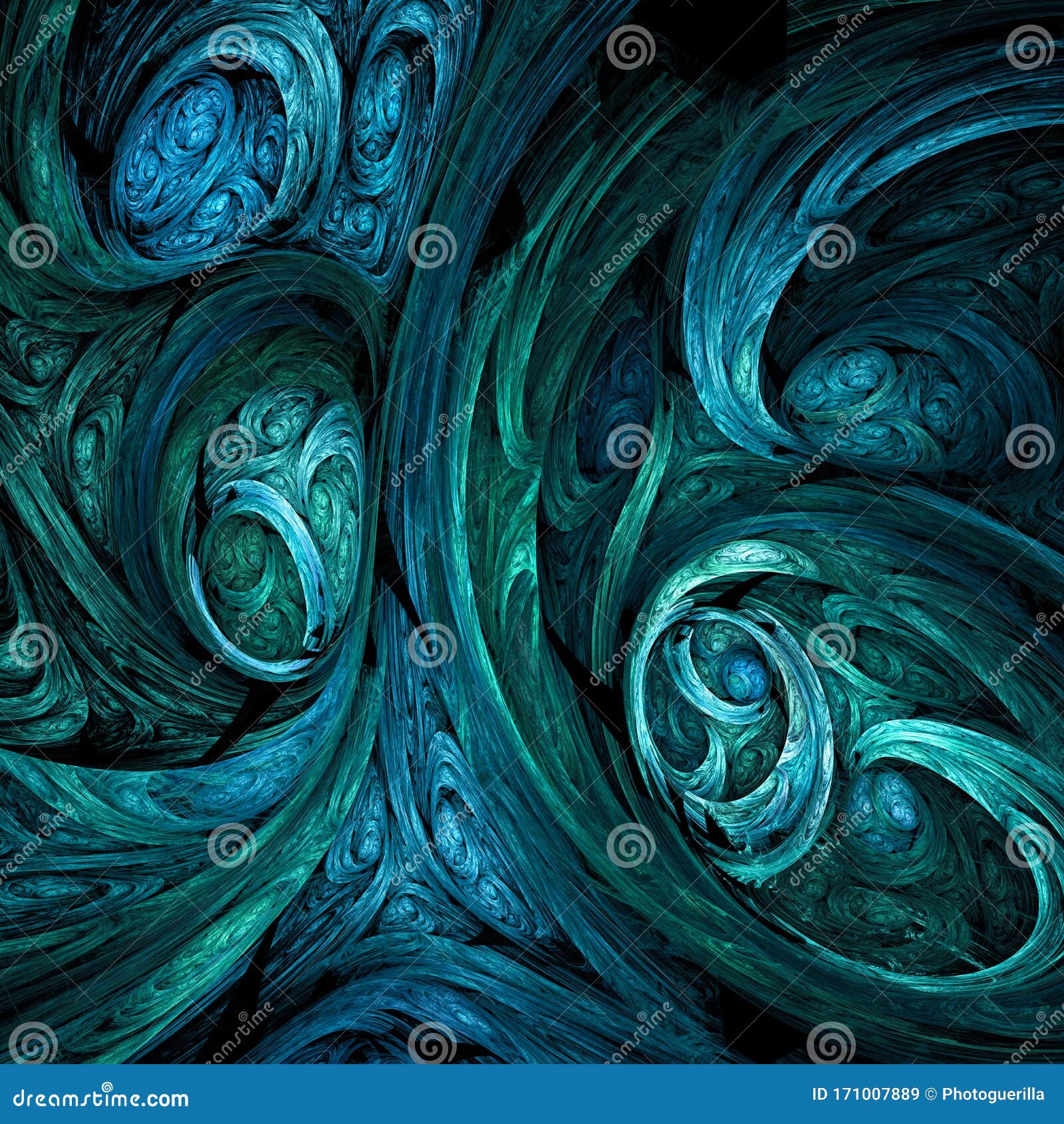 Swirly abstract shapes stock illustration. Illustration of lines ...