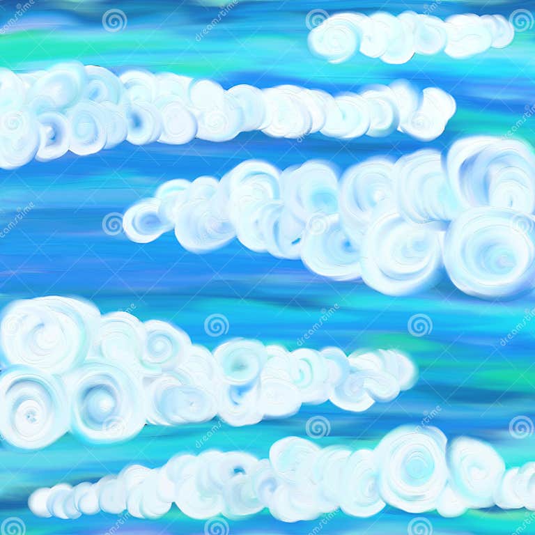 Swirly clouds stock illustration. Illustration of abstract - 2929862