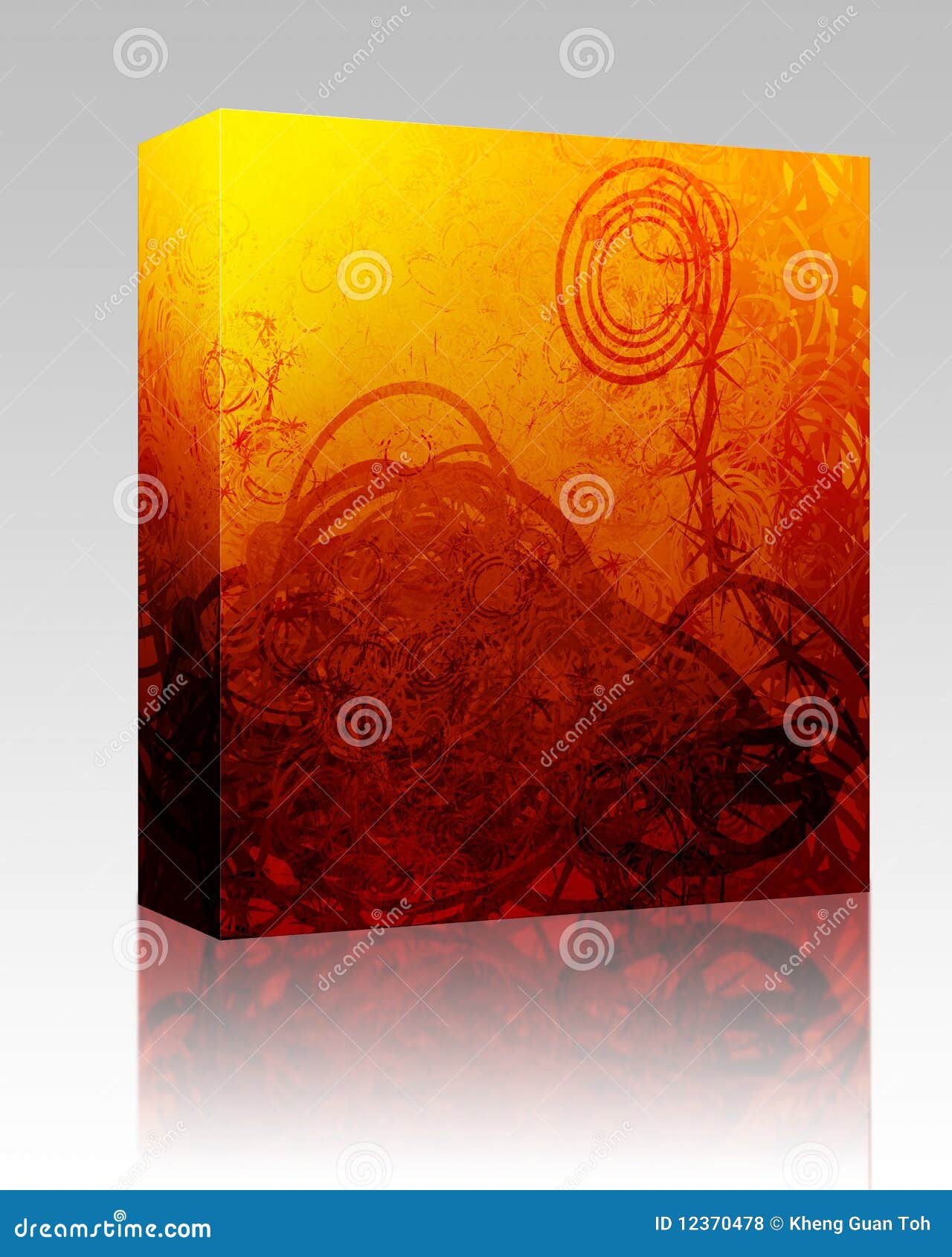 Swirly grunge box package stock illustration. Illustration of ...