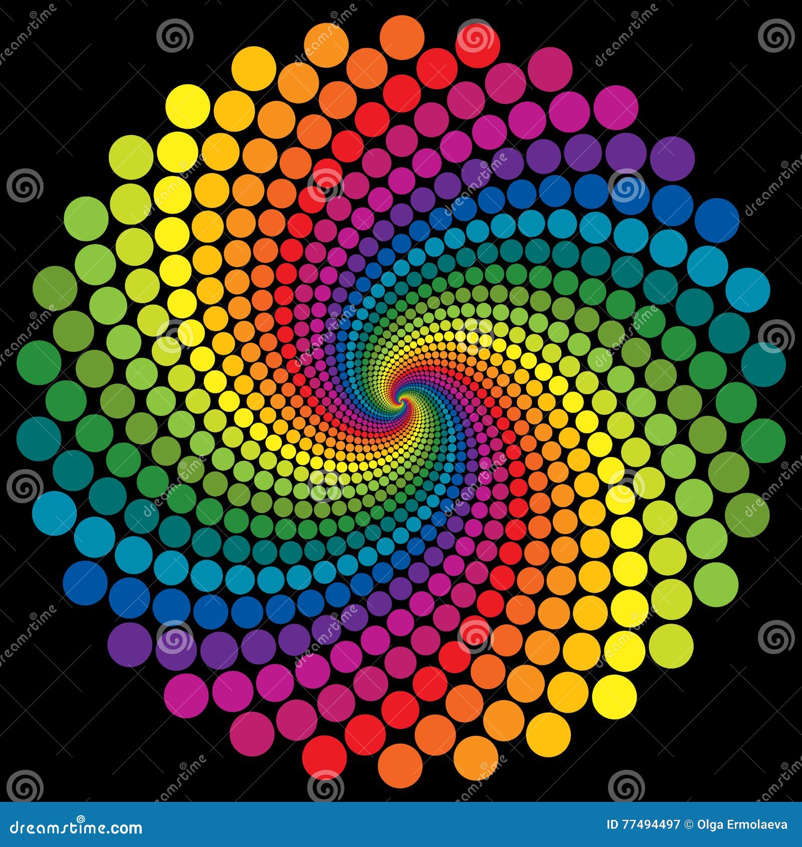 Rainbow Swirly Swatches Royalty-Free Stock Image | CartoonDealer.com ...