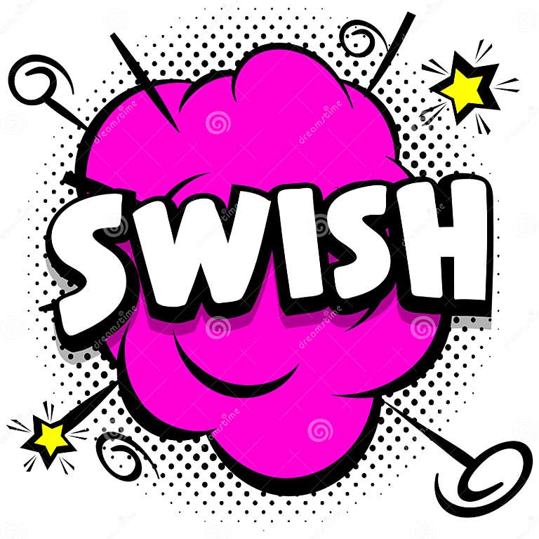 Swish Comic Bright Template with Speech Bubbles on Colorful Frames ...