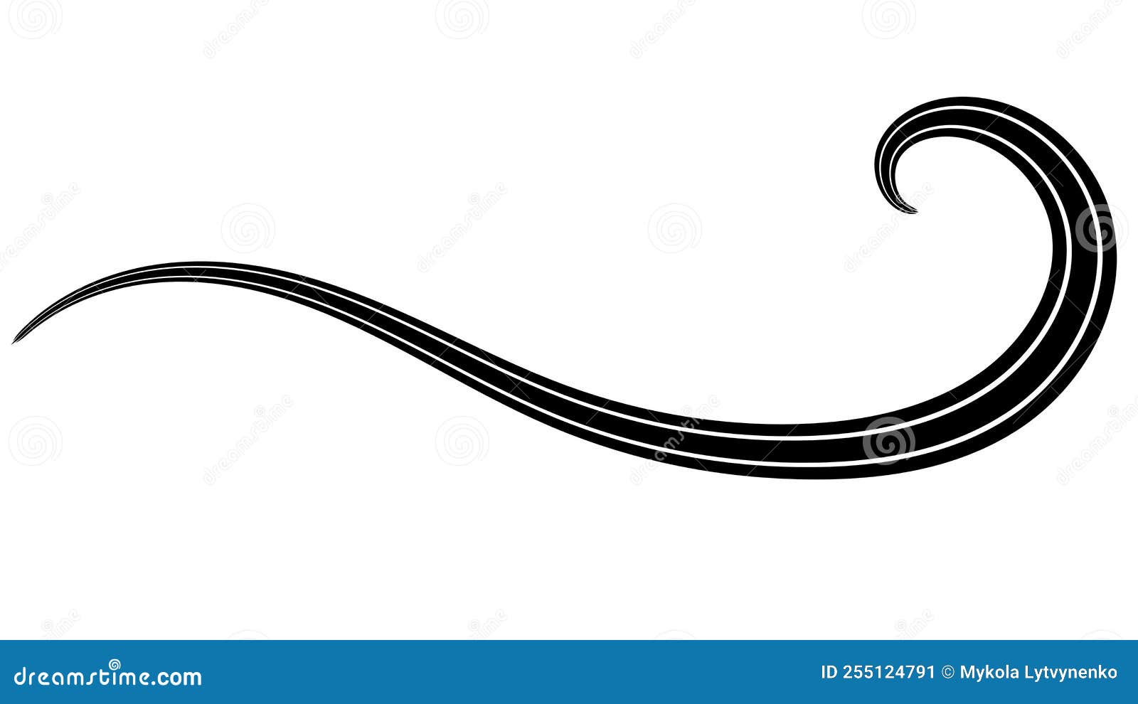 Swish Curve Line Swoosh Vector Shape Swirl Like Patterns Wave Stock ...