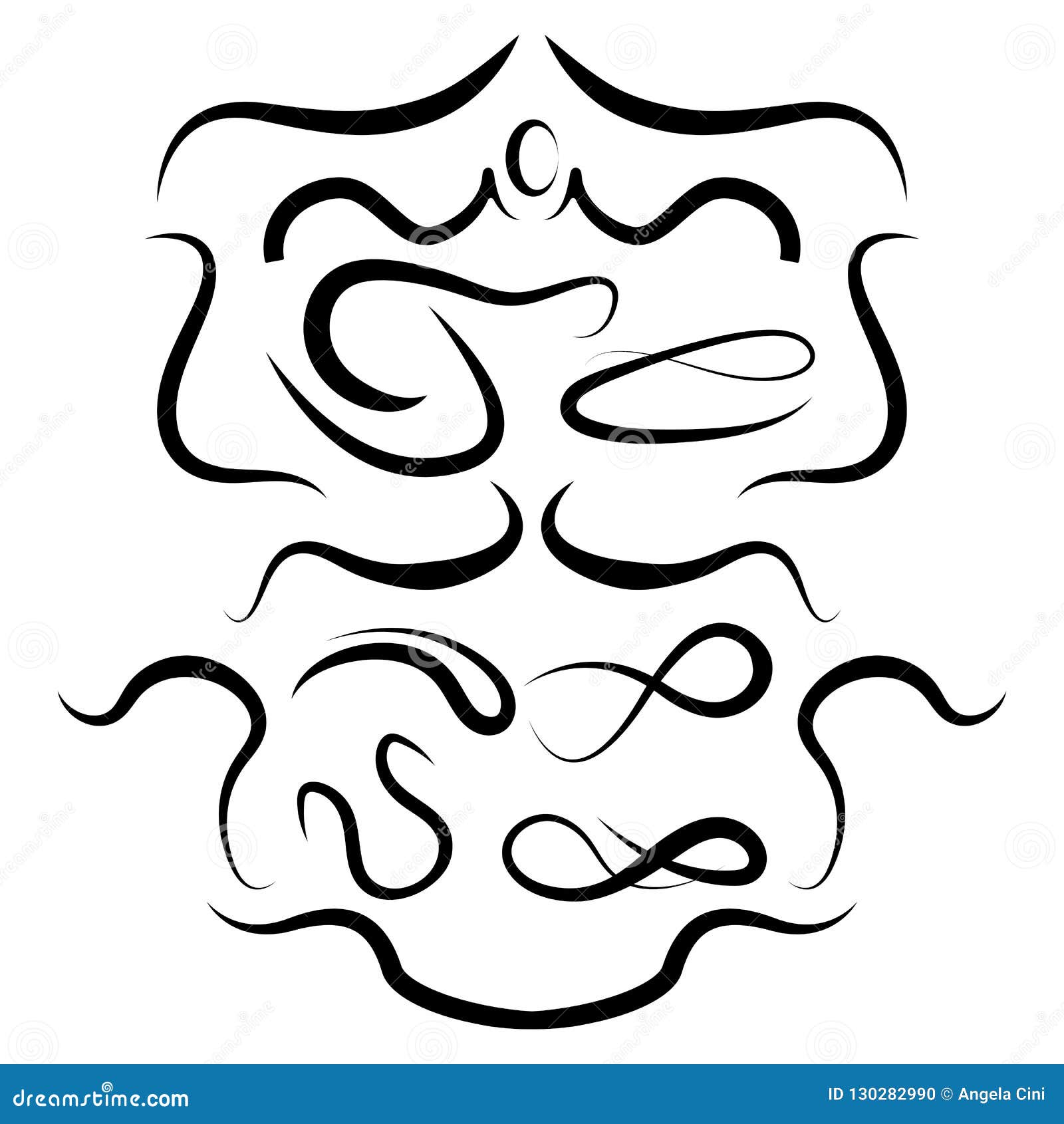 Swishes And Swashes, Frames For Decoration Vector Illustration ...