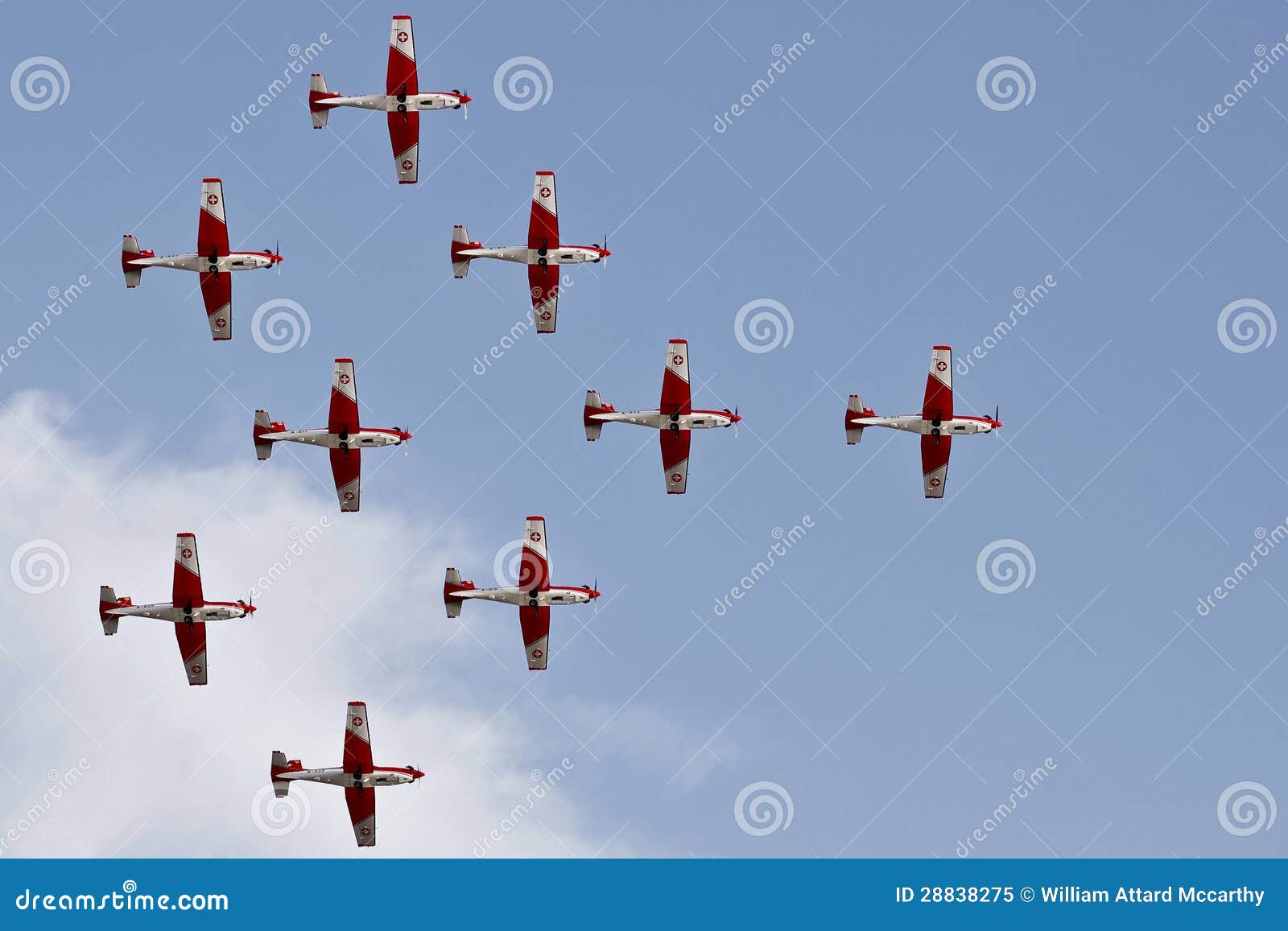 Swiss Air Force PC-7 Team editorial image. Image of prop - 28838275