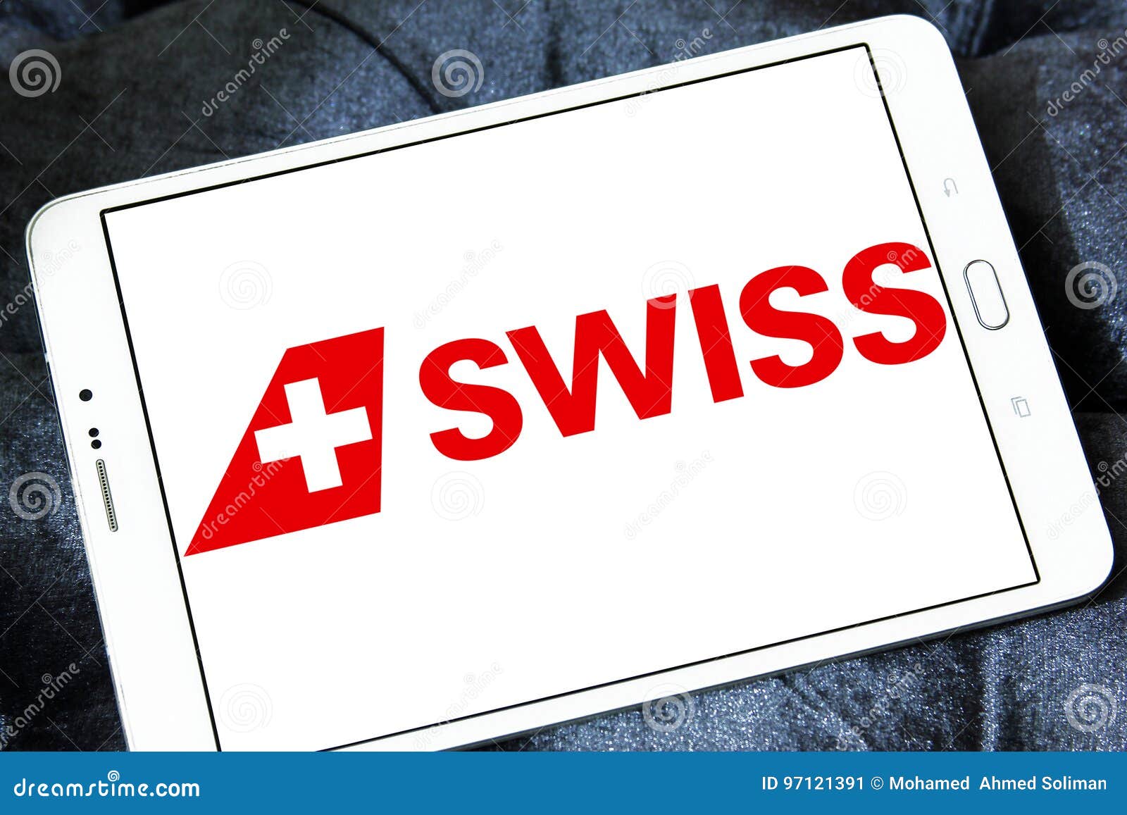 Swiss airlines logo editorial photo. Image of emblem - 97121391