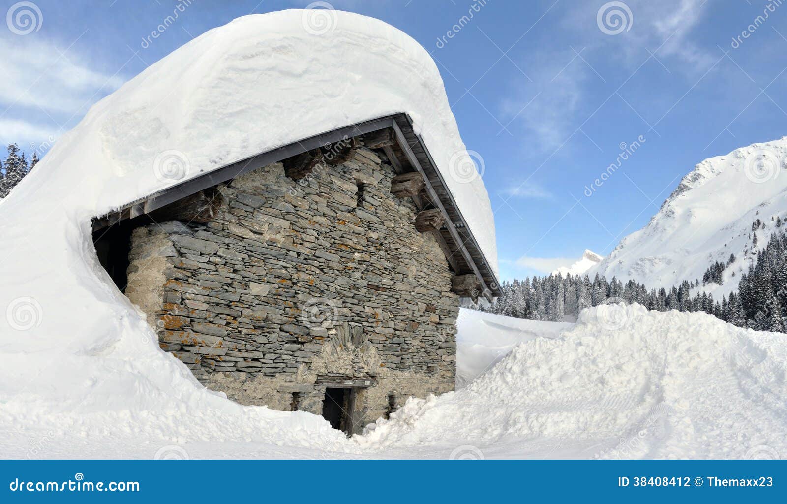 Swiss alps hut stock photo. Image of mountain, swiss - 38408412