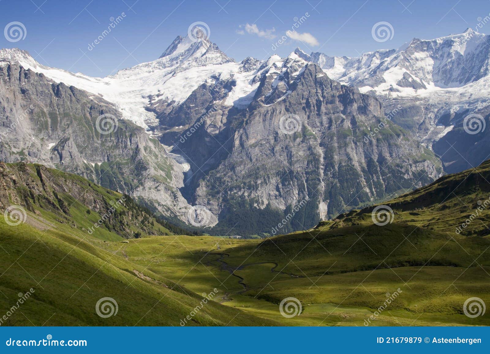 Swiss Alps panorama II stock image. Image of glacier - 21679879