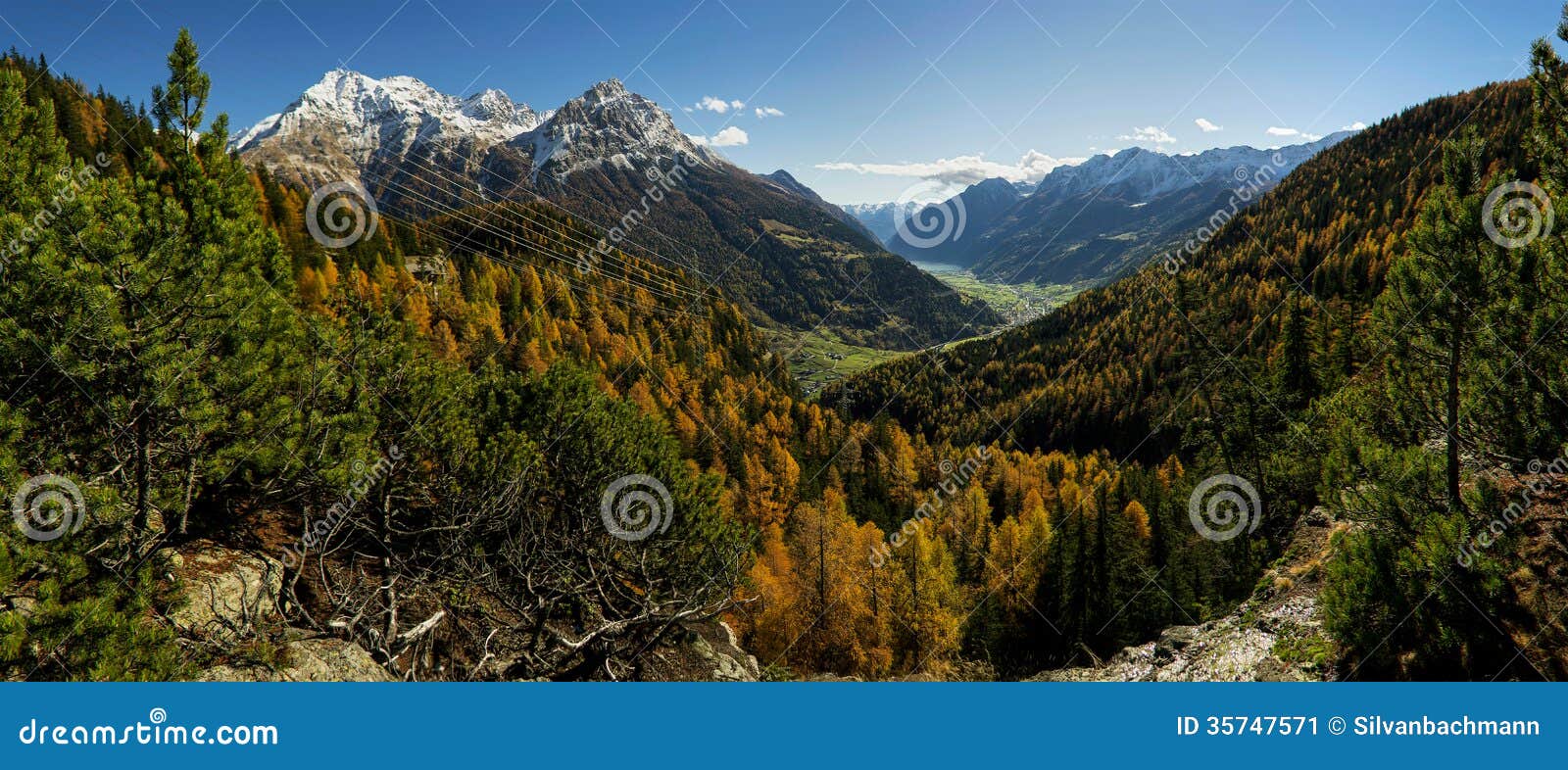 Swiss Alps Panorama stock image. Image of rock, snow - 35747571