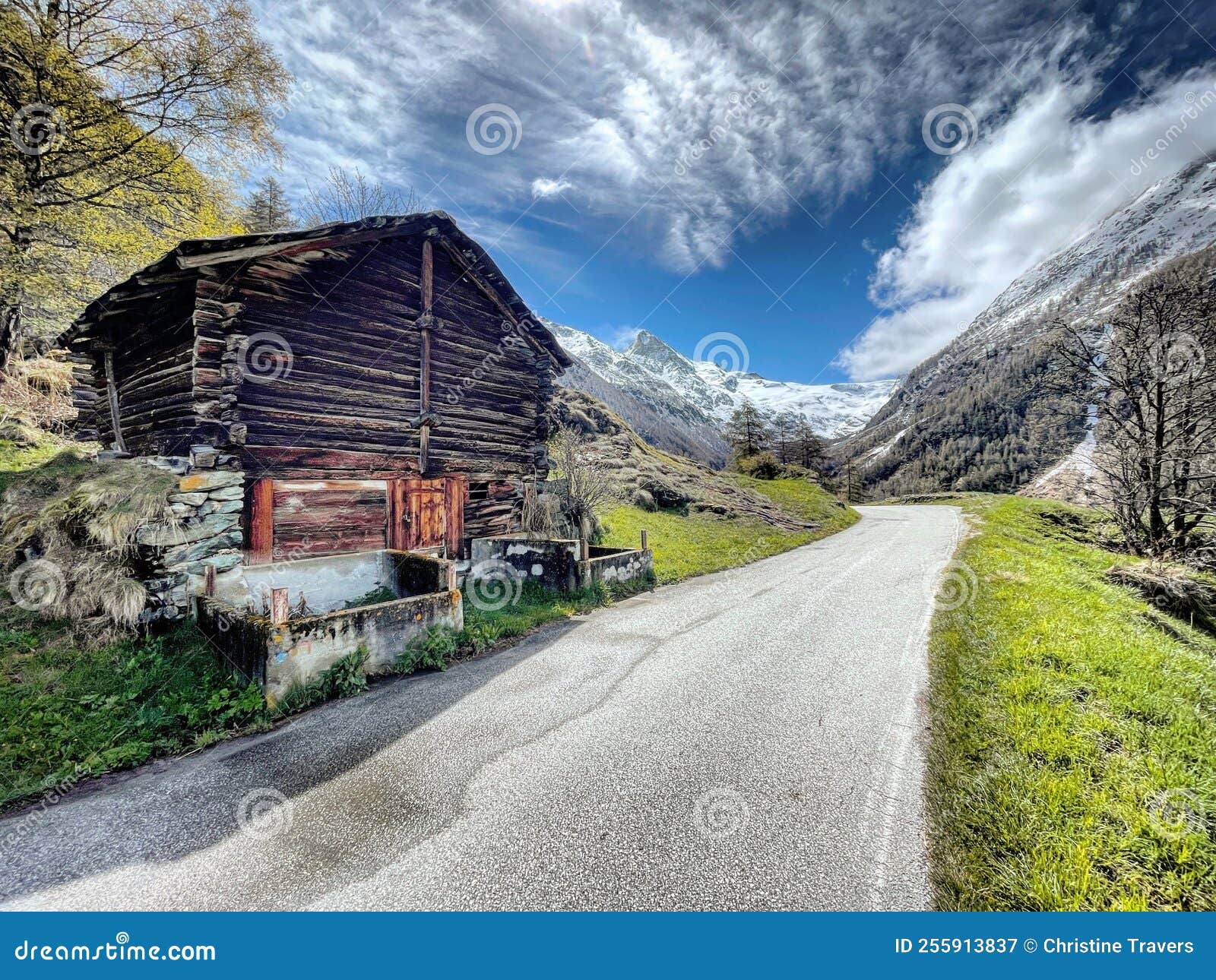 Swiss alps scenery stock image. Image of scenery, alps - 255913837