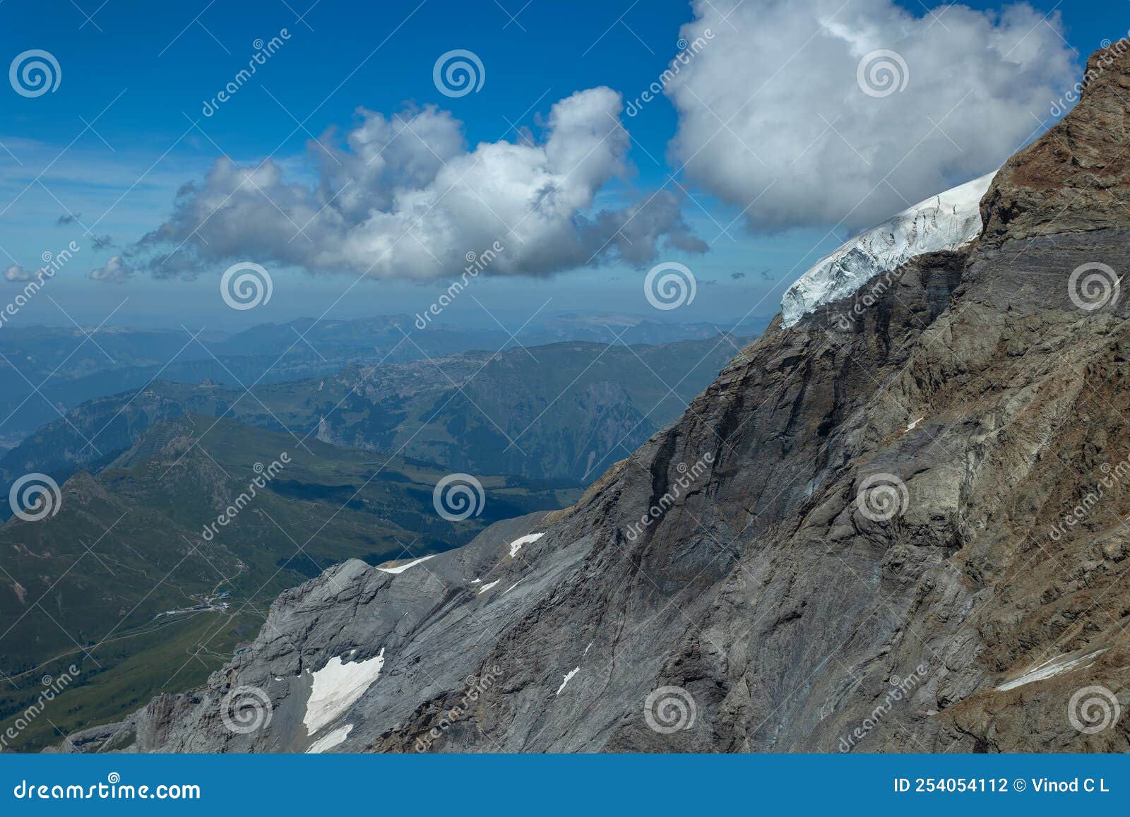 Swiss Alps, a View from Above Stock Photo - Image of landscape, safari ...