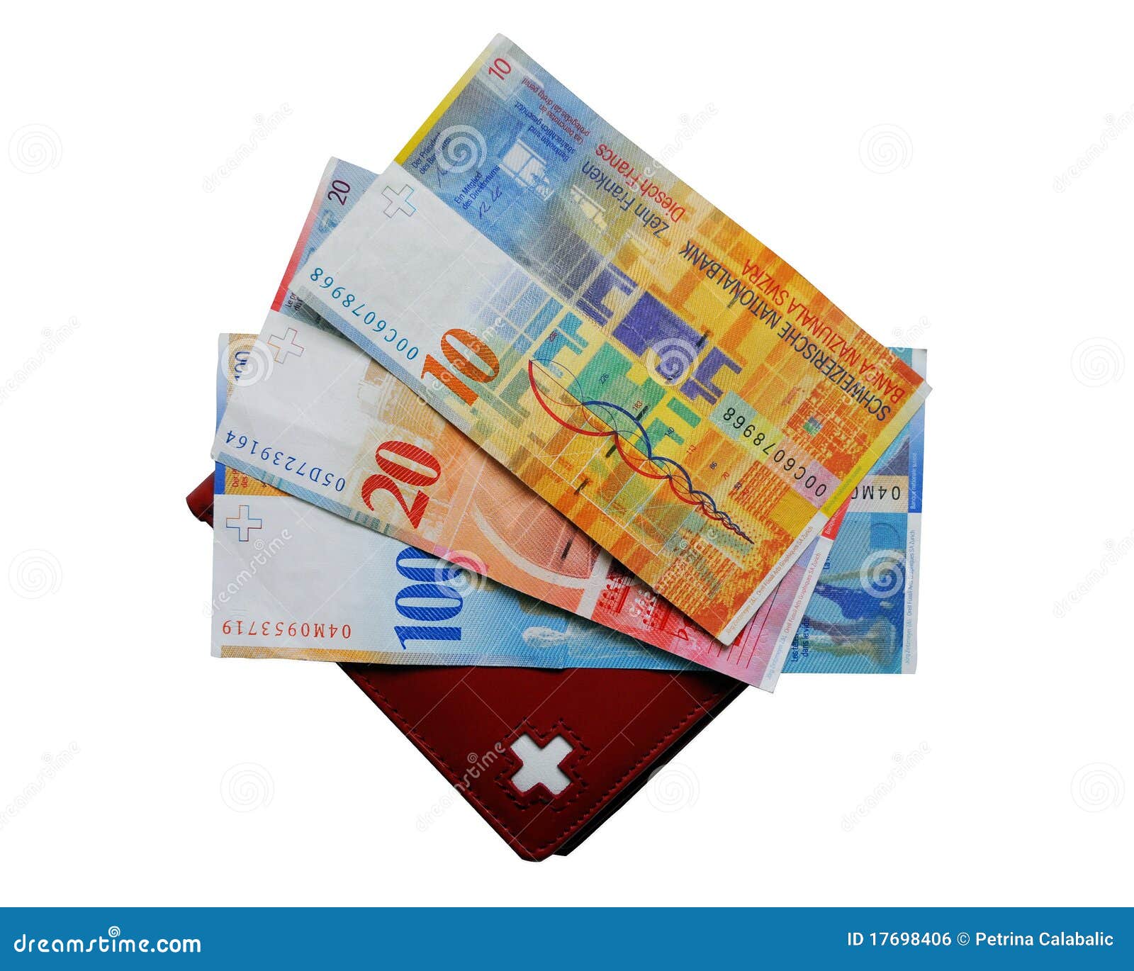 Swiss cash and wallet stock photo. Image of banknotes - 17698406