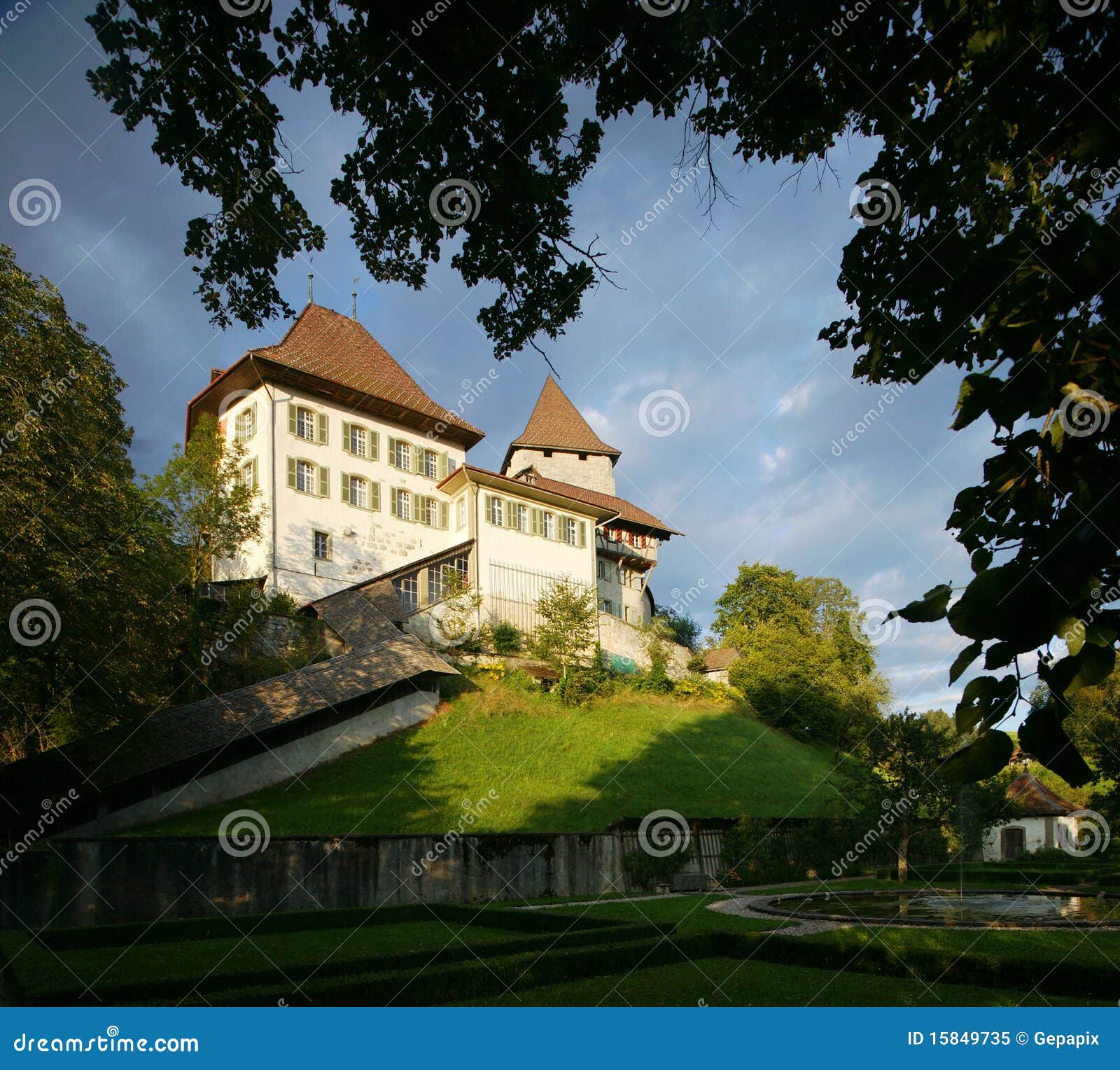 Swiss Castle stock image. Image of german, amish, knights - 15849735