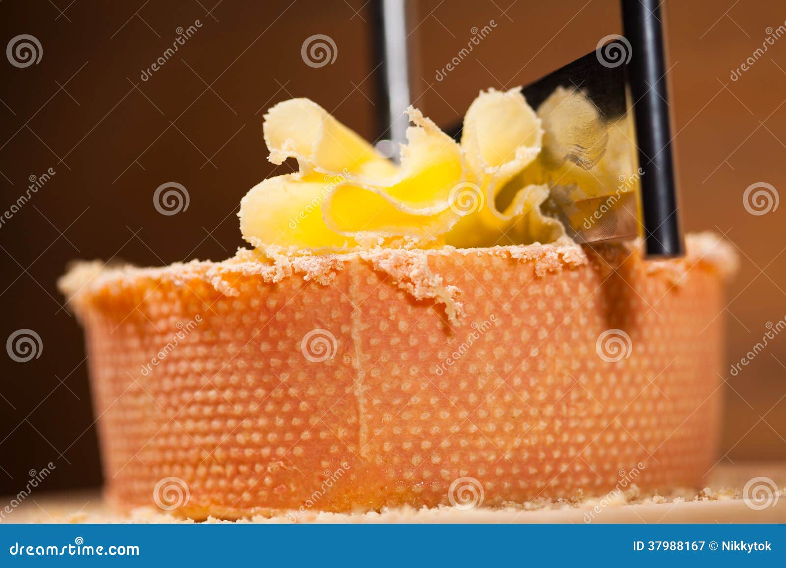 Swiss Cheese with Girolle Knife Stock Image - Image of monk, fresh ...