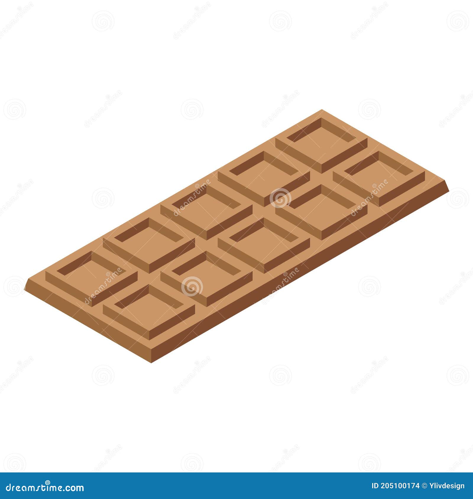 Swiss Chocolate Icon, Isometric Style Stock Vector - Illustration of ...