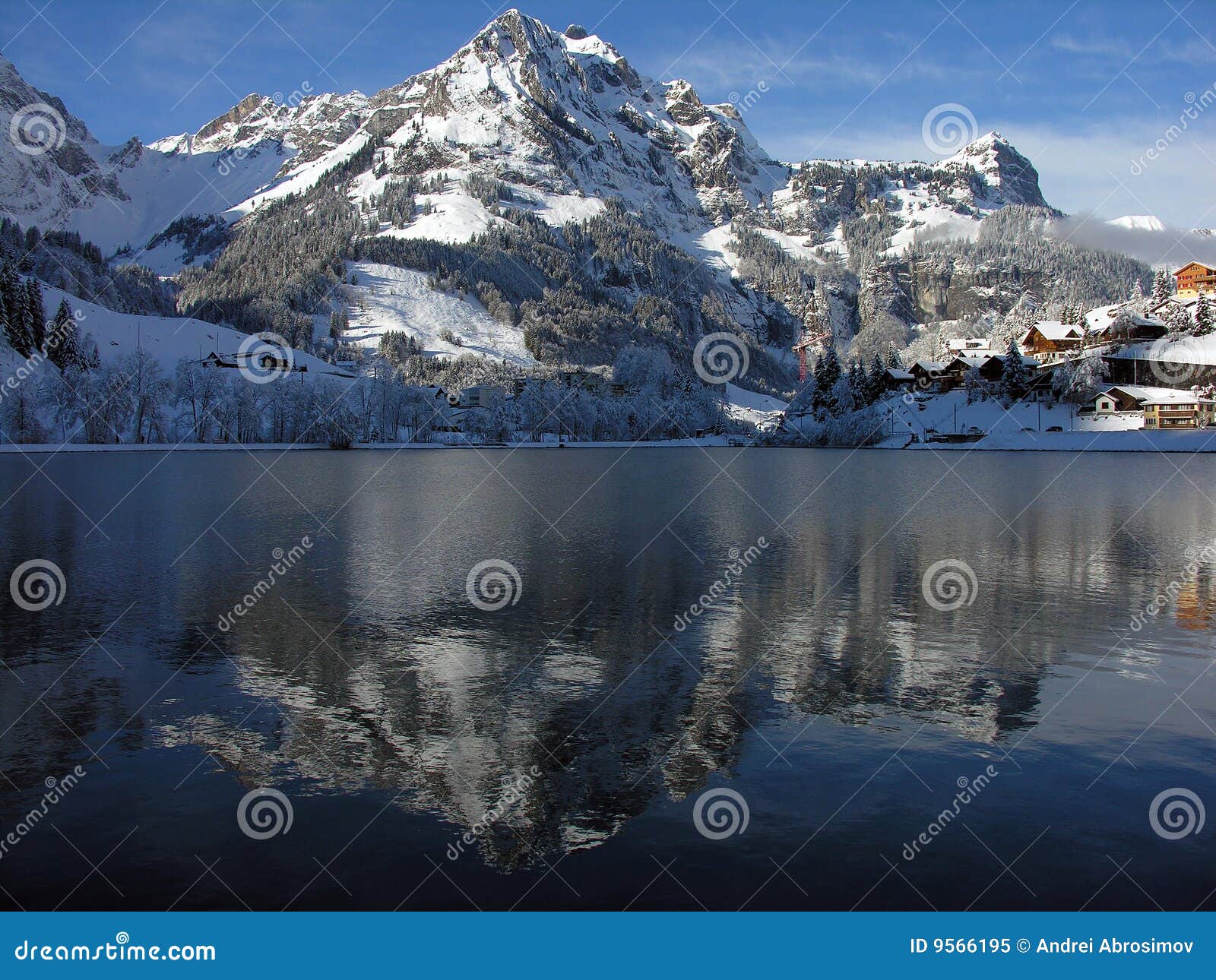 Swiss, Engelberg, Eugensee stock image. Image of alpes - 9566195