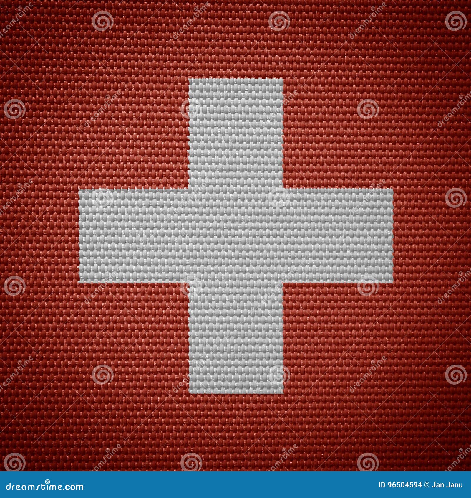 Swiss fabric flags stock photo. Image of nation, fabric - 96504594