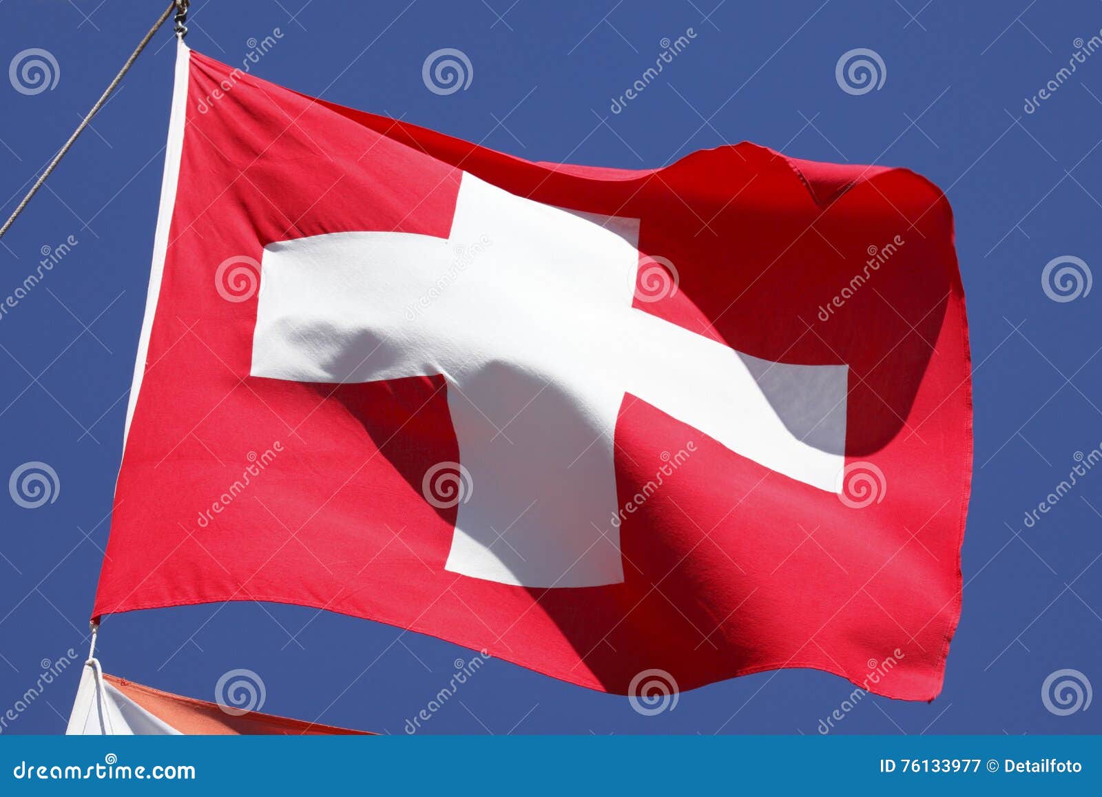 Swiss Flag stock image. Image of blue, symbol, switzerland - 76133977