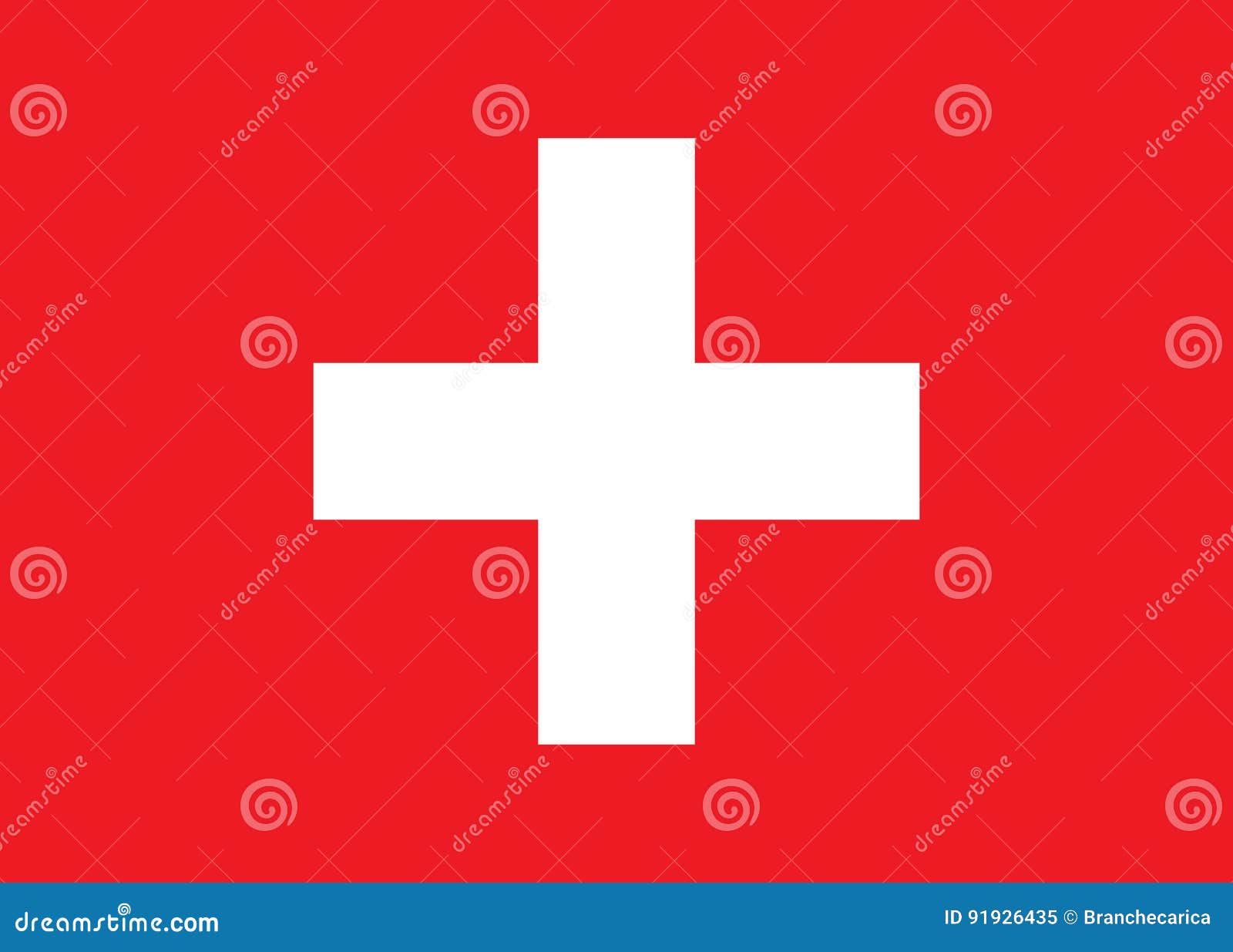 Swiss flag stock vector. Illustration of world, european - 91926435