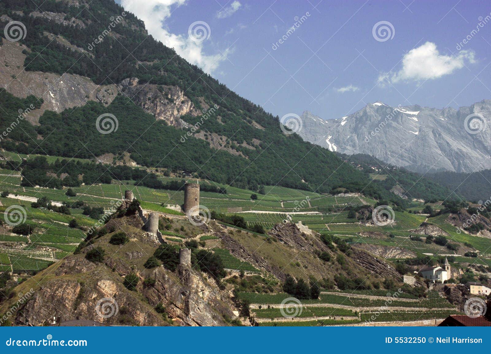Swiss fortified Village stock photo. Image of fortified - 5532250