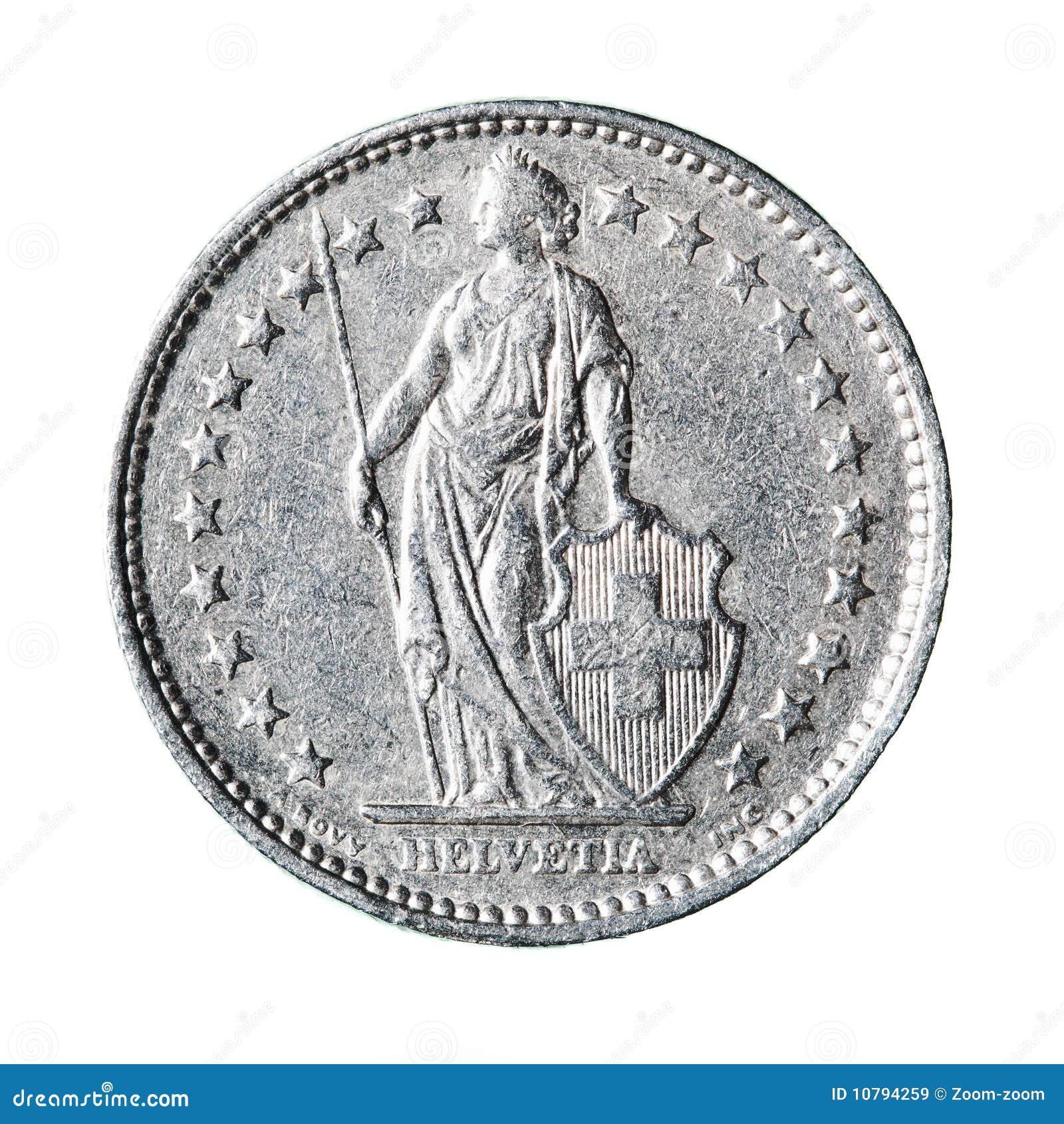 Swiss franc stock image. Image of commerce, numismatology - 10794259