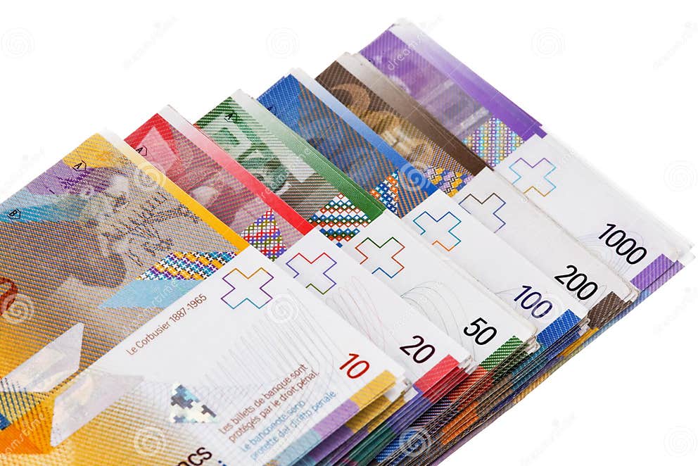 Swiss franc stock photo. Image of purchasing, check, finances - 21841772
