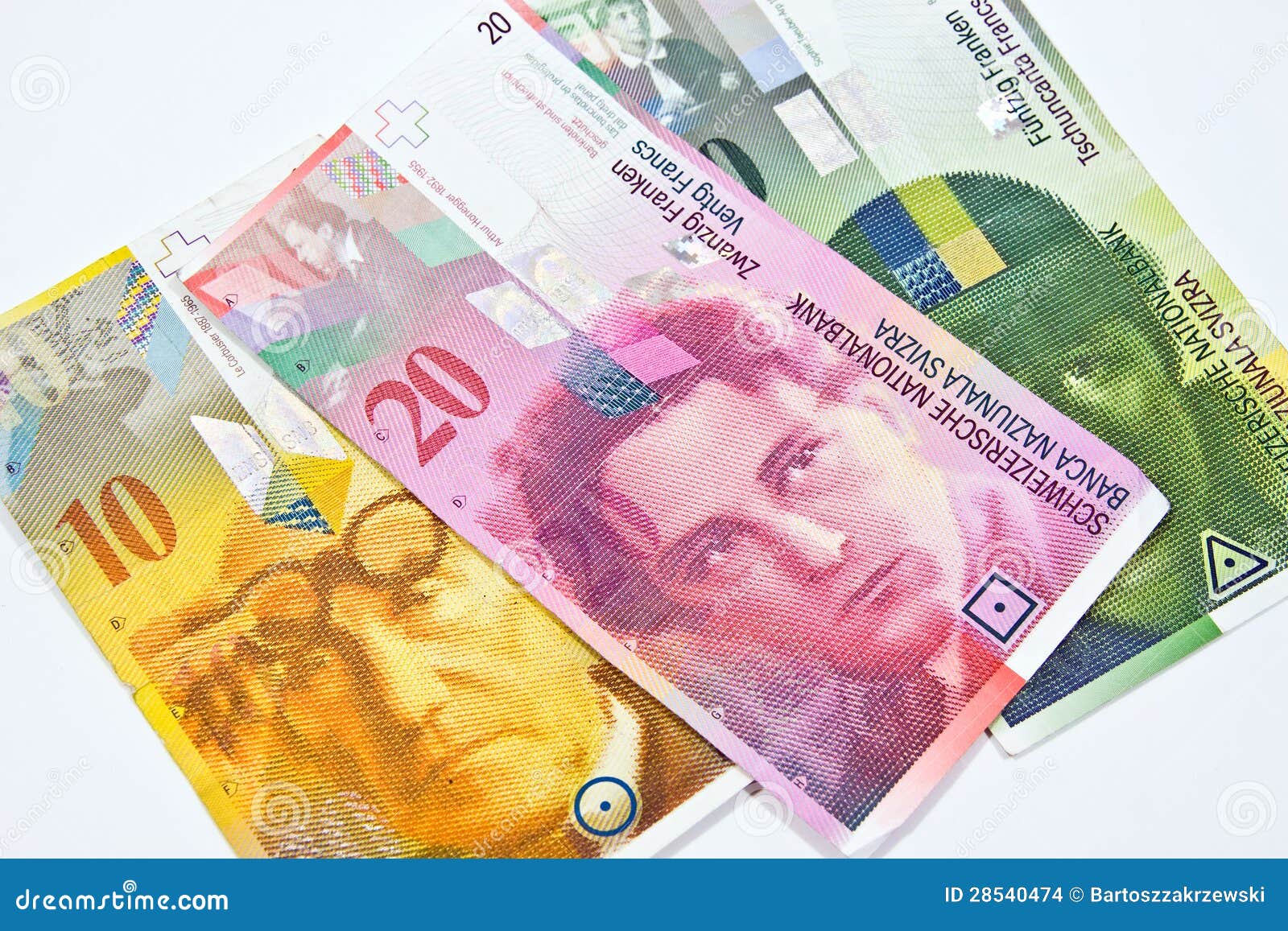 Swiss Franc stock photo. Image of paper, bills, rich - 28540474