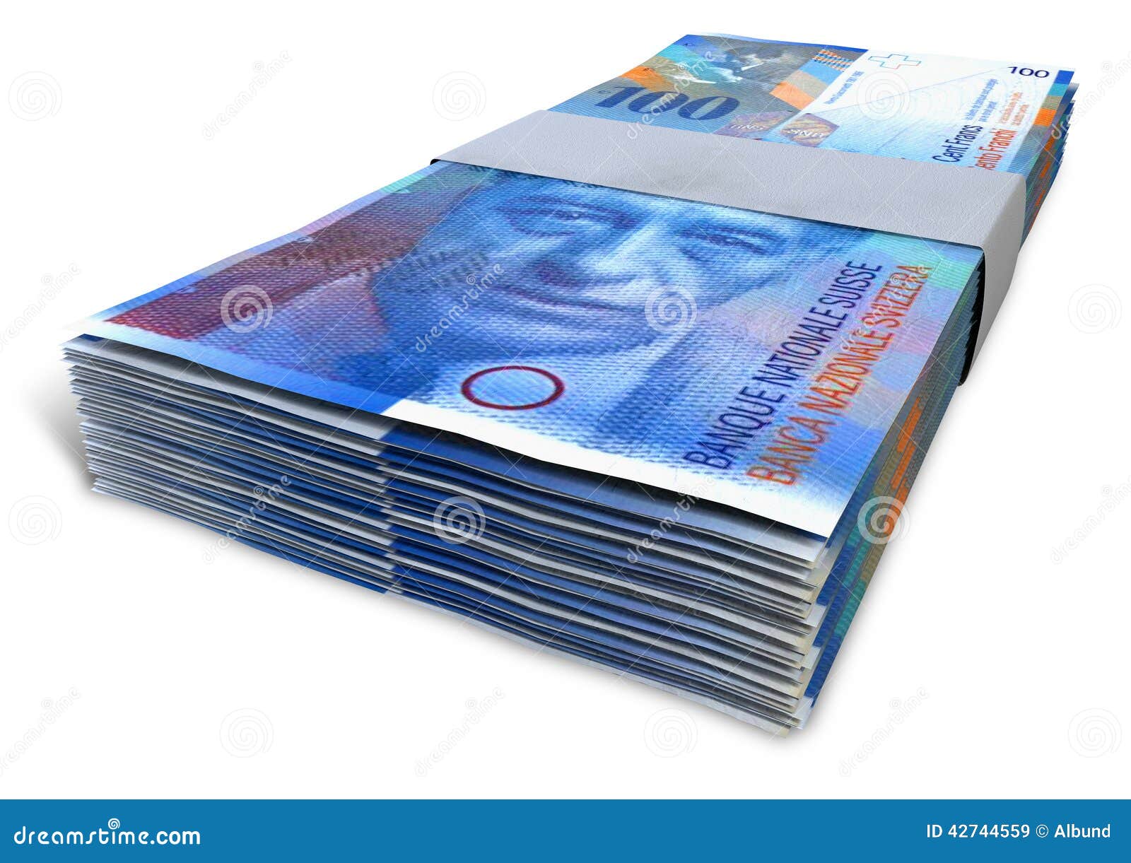 Swiss Franc Notes Bundles stock image. Image of funds - 42744559