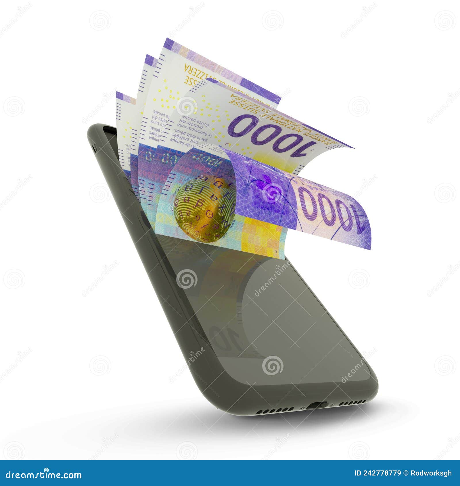 Franc Notes In A Robotic Claw Stock Photography | CartoonDealer.com ...