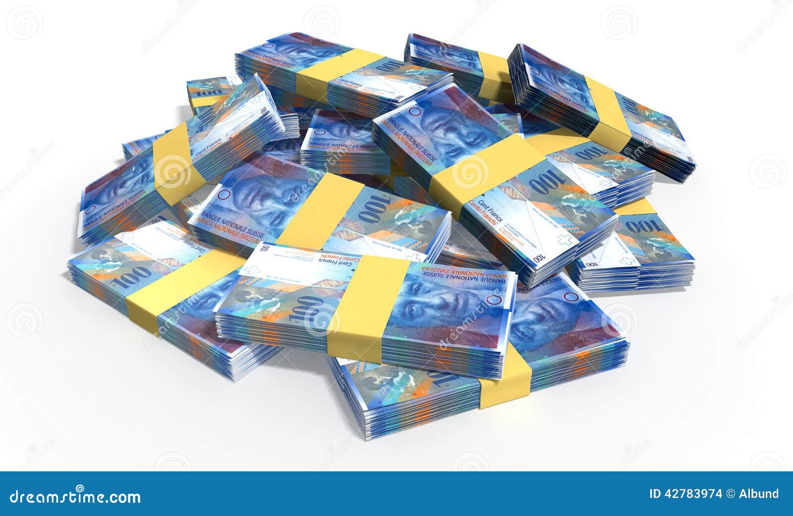 Swiss Franc Notes Scattered Pile Stock Photo - Image of bills, stack ...
