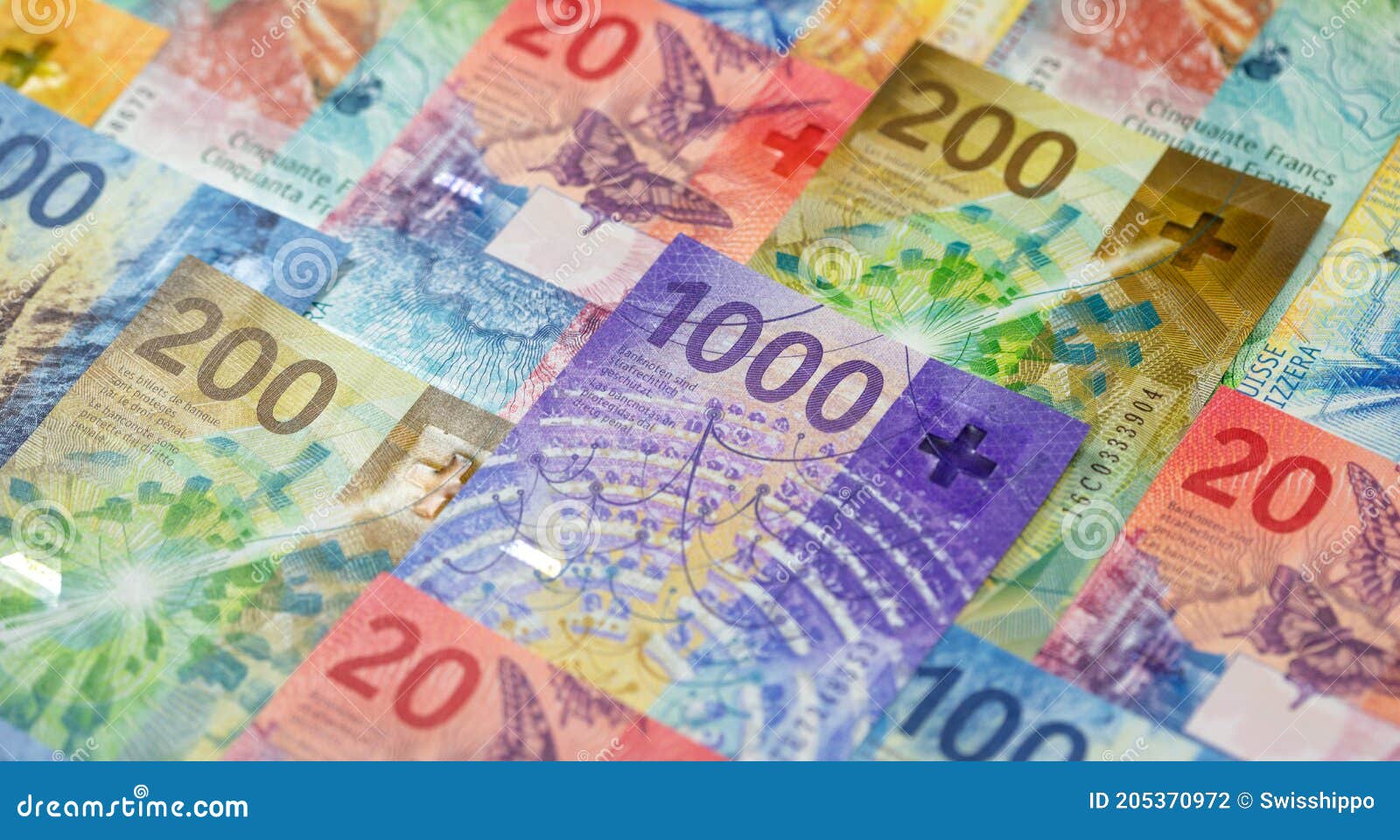 Swiss francs stock photo. Image of banking, bank, rich - 205370972